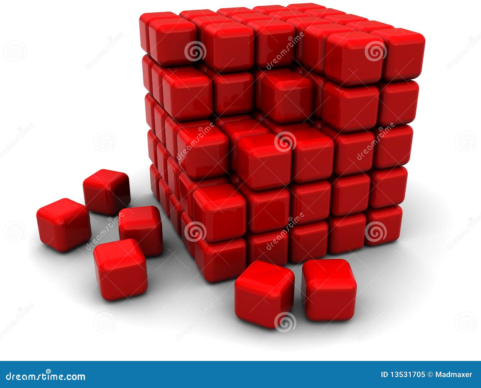 Abstract cube structure stock illustration. Illustration of ...
