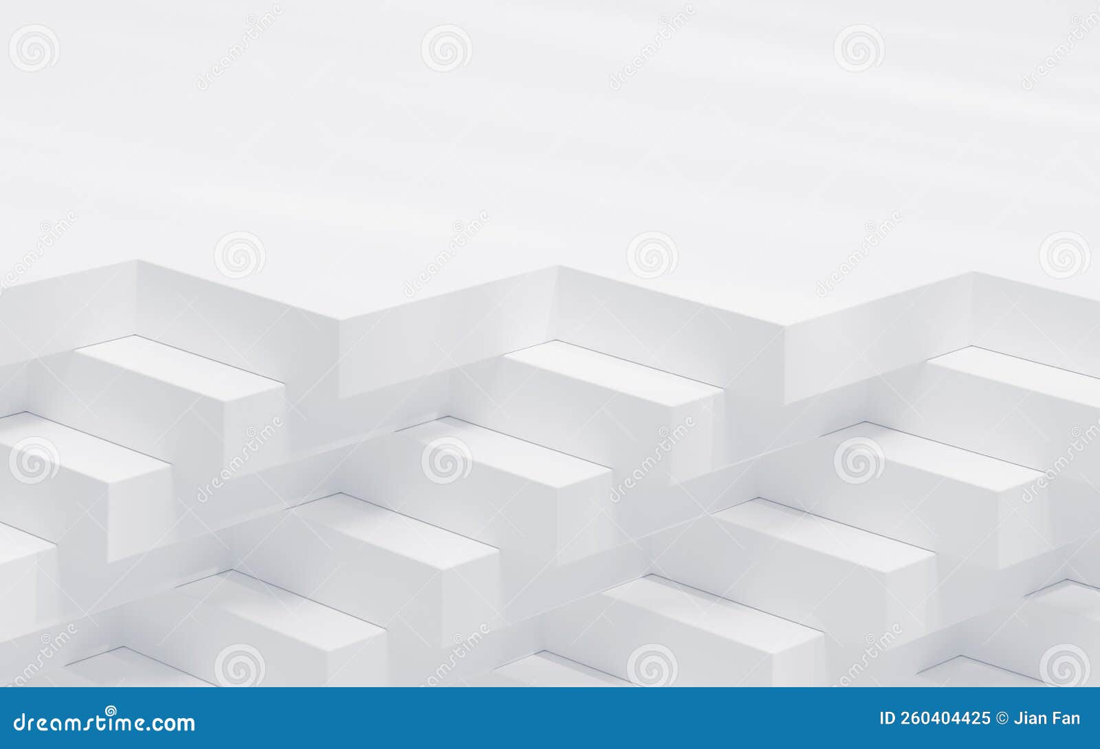 Abstract Cube Structure, 3d Rendering Stock Illustration - Illustration ...