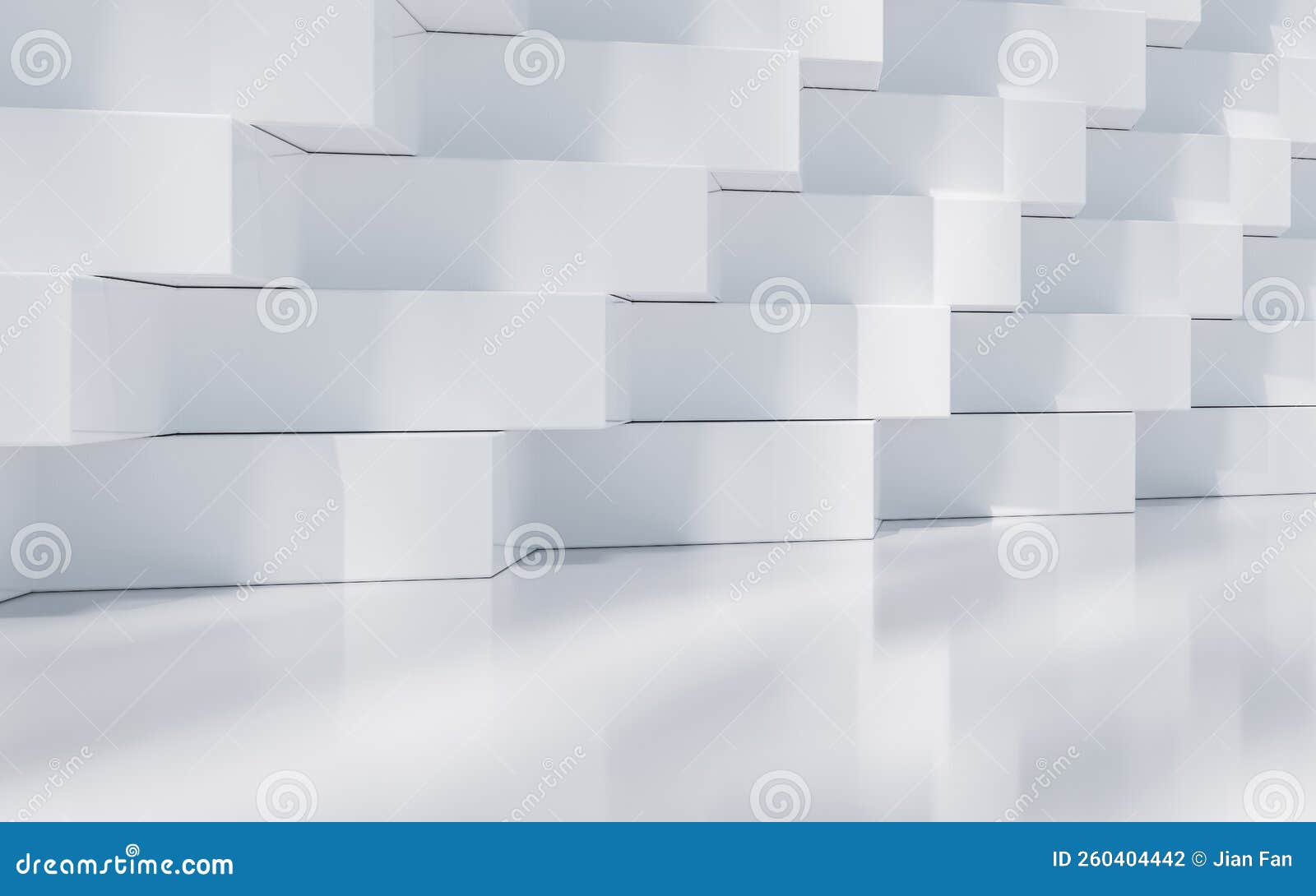 Abstract Cube Structure 3d Rendering Stock Illustration Illustration