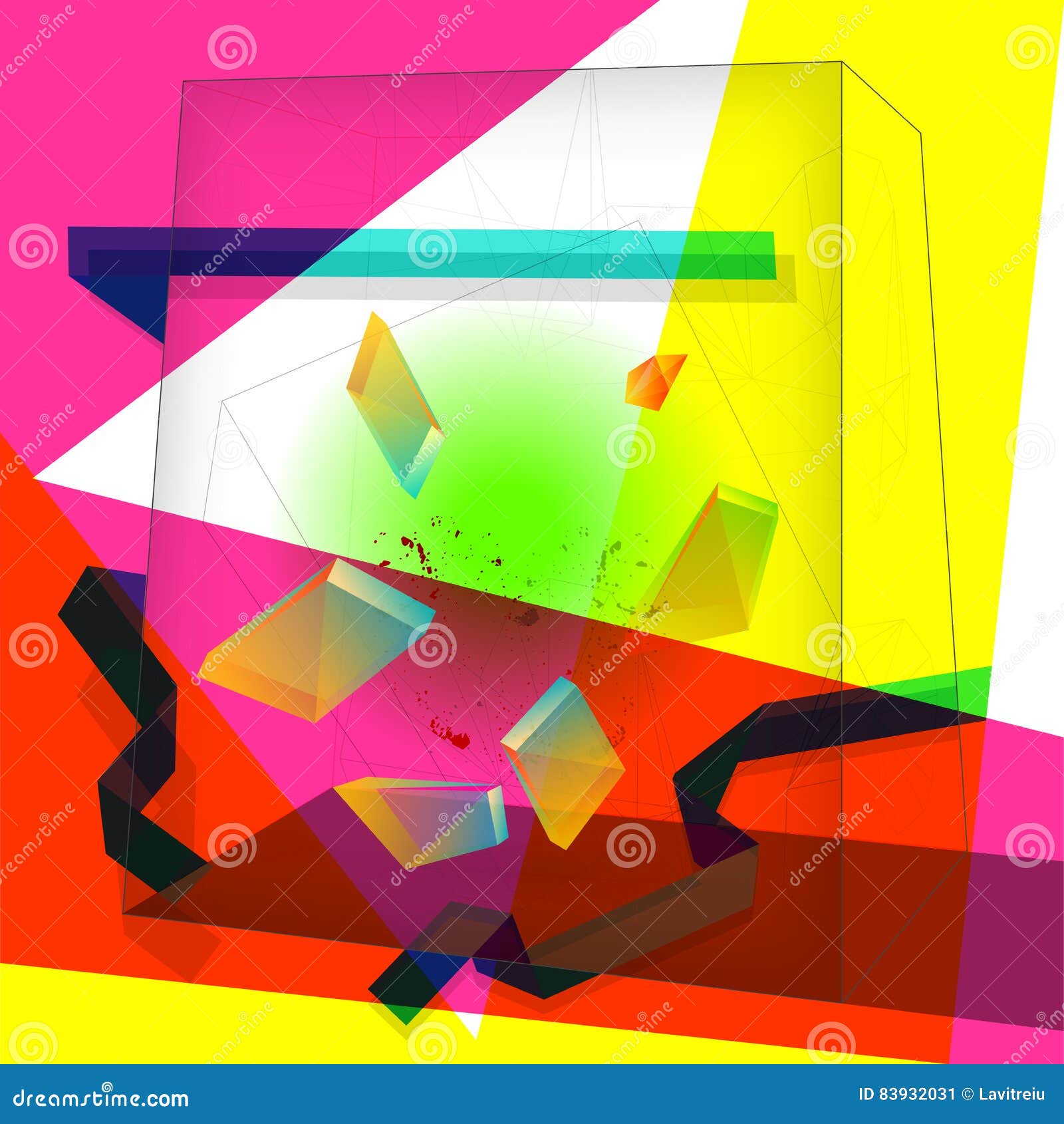 Abstract cube stock vector. Illustration of geometric - 83932031
