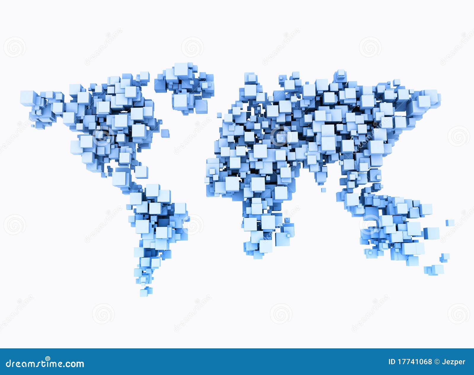 Abstract cube world stock illustration. Illustration of internet - 17741068