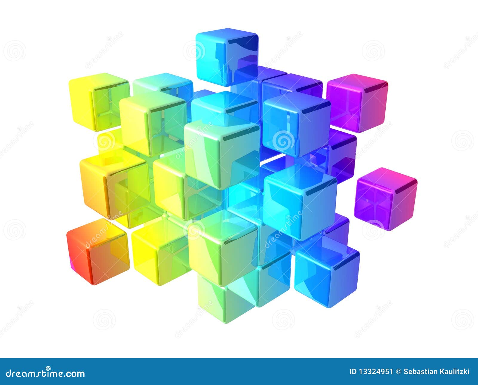 Abstract cubes stock illustration. Illustration of abstract - 13324951