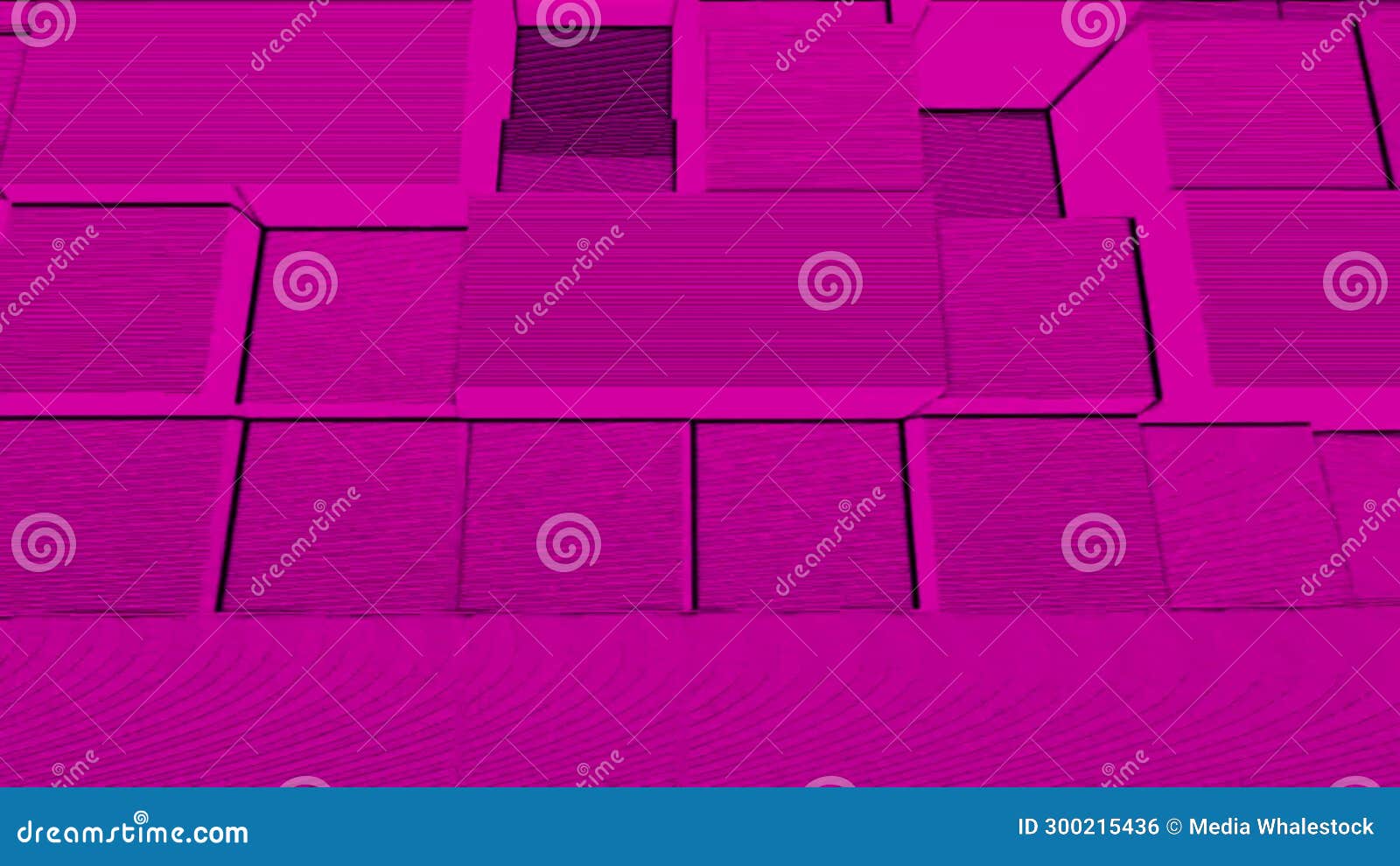 Abstract Cubes Background Random Motion Loopable Animation Pink Cubes