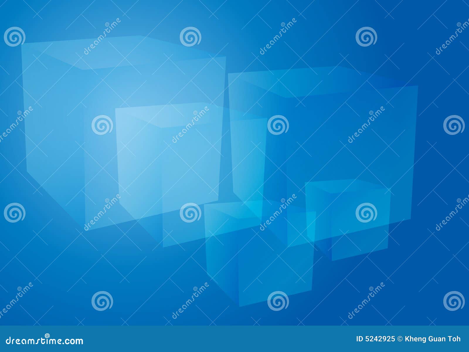 Abstract cubes blue stock illustration. Illustration of background ...