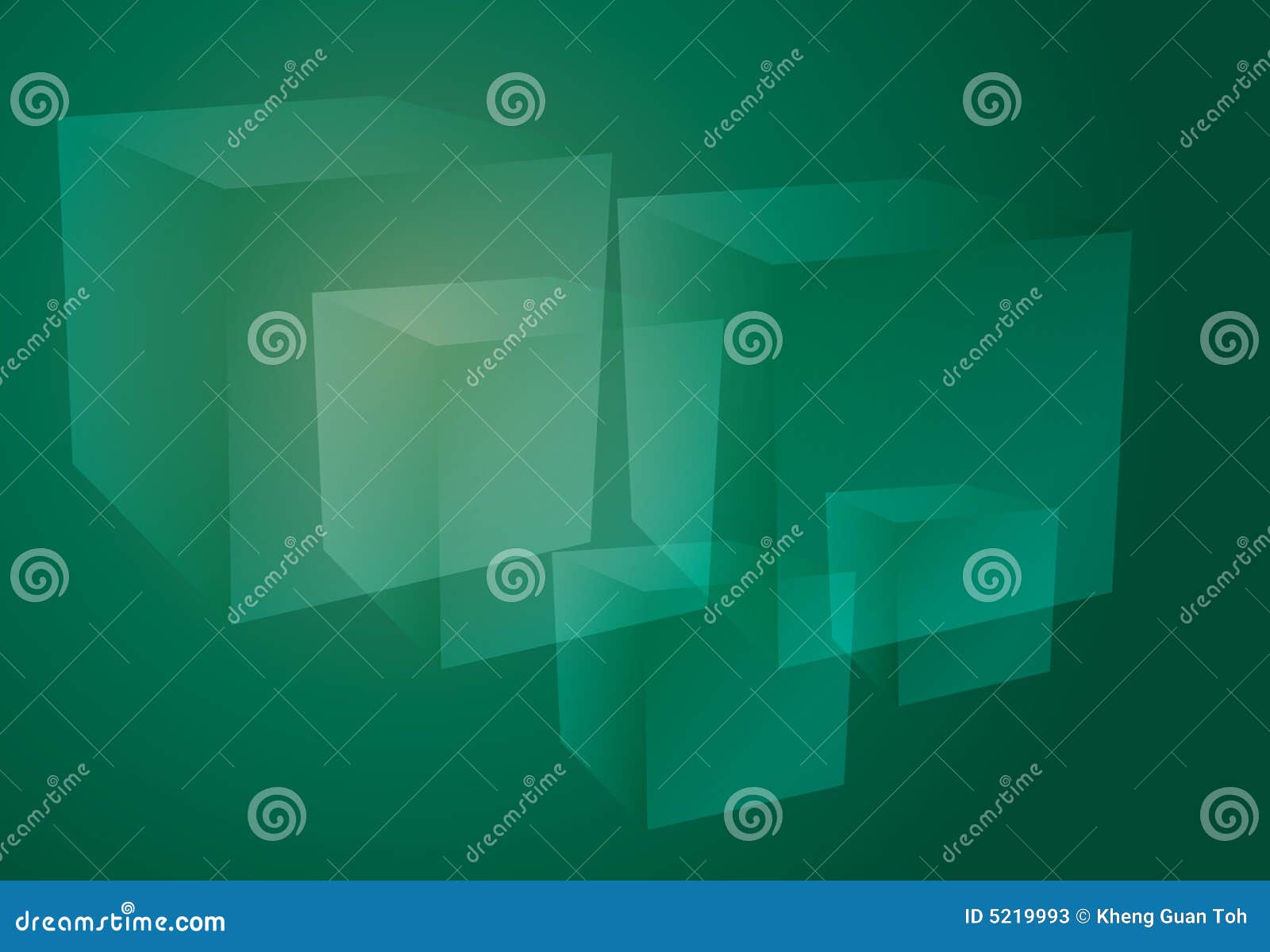 Abstract cubes green stock vector. Illustration of shapes - 5219993