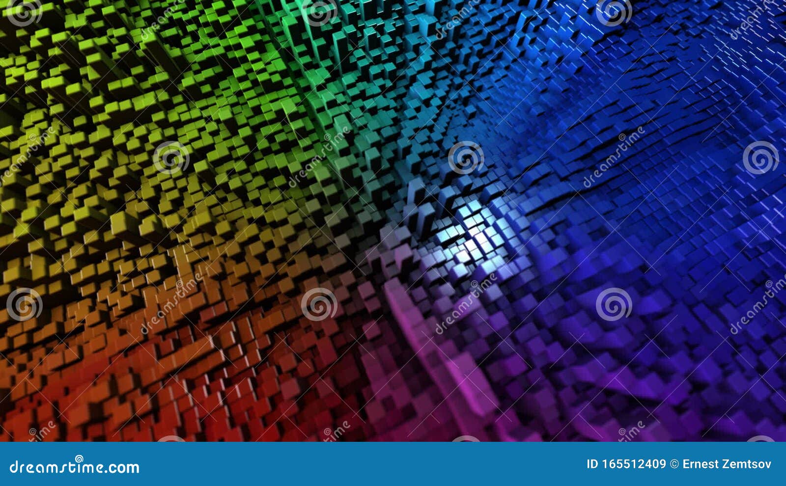 Abstract Cubes Move, Loopable Animation. Seamless Loopable. Stock Video ...