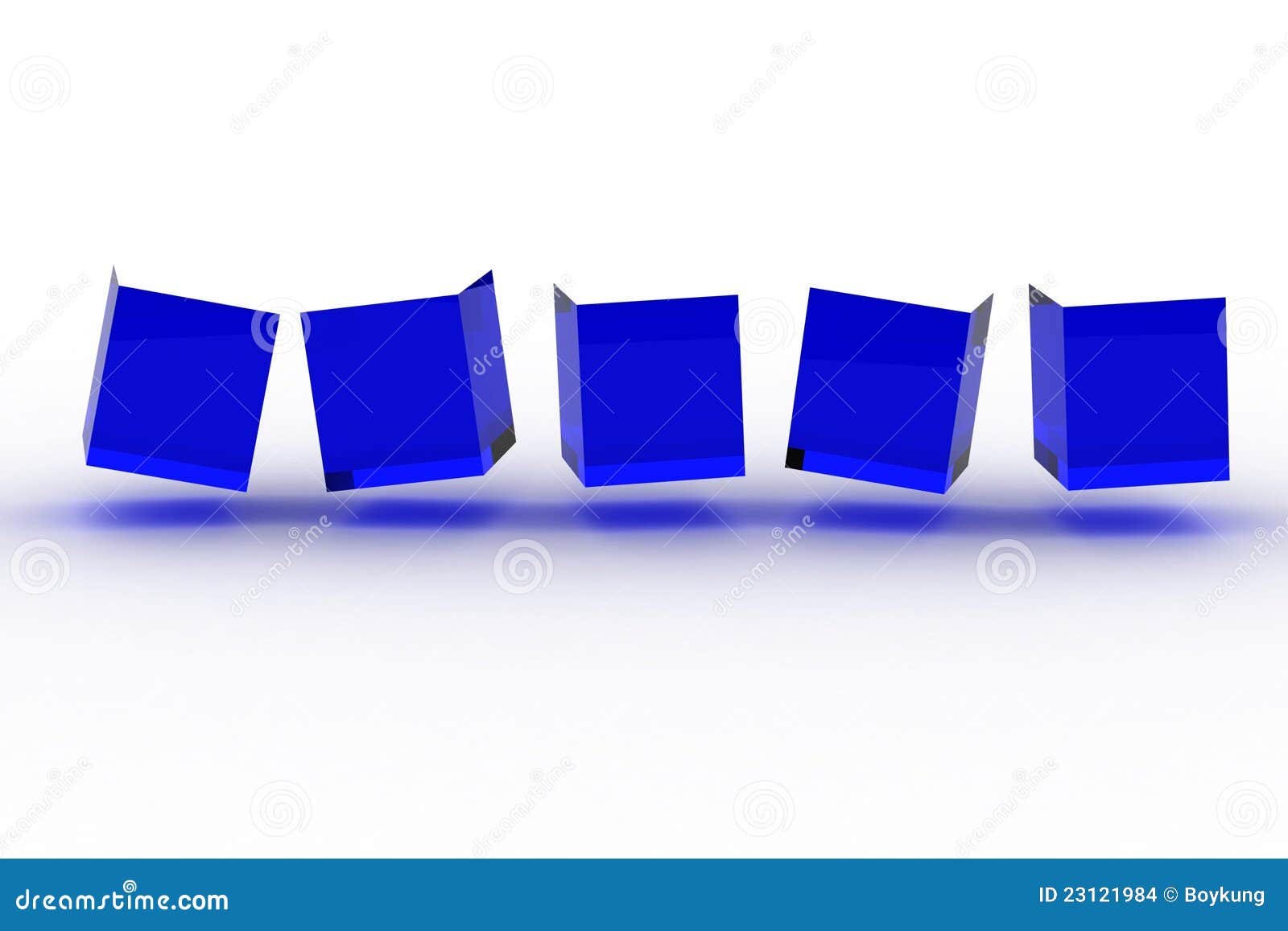 Abstract cubes in a row stock illustration. Illustration of computer ...