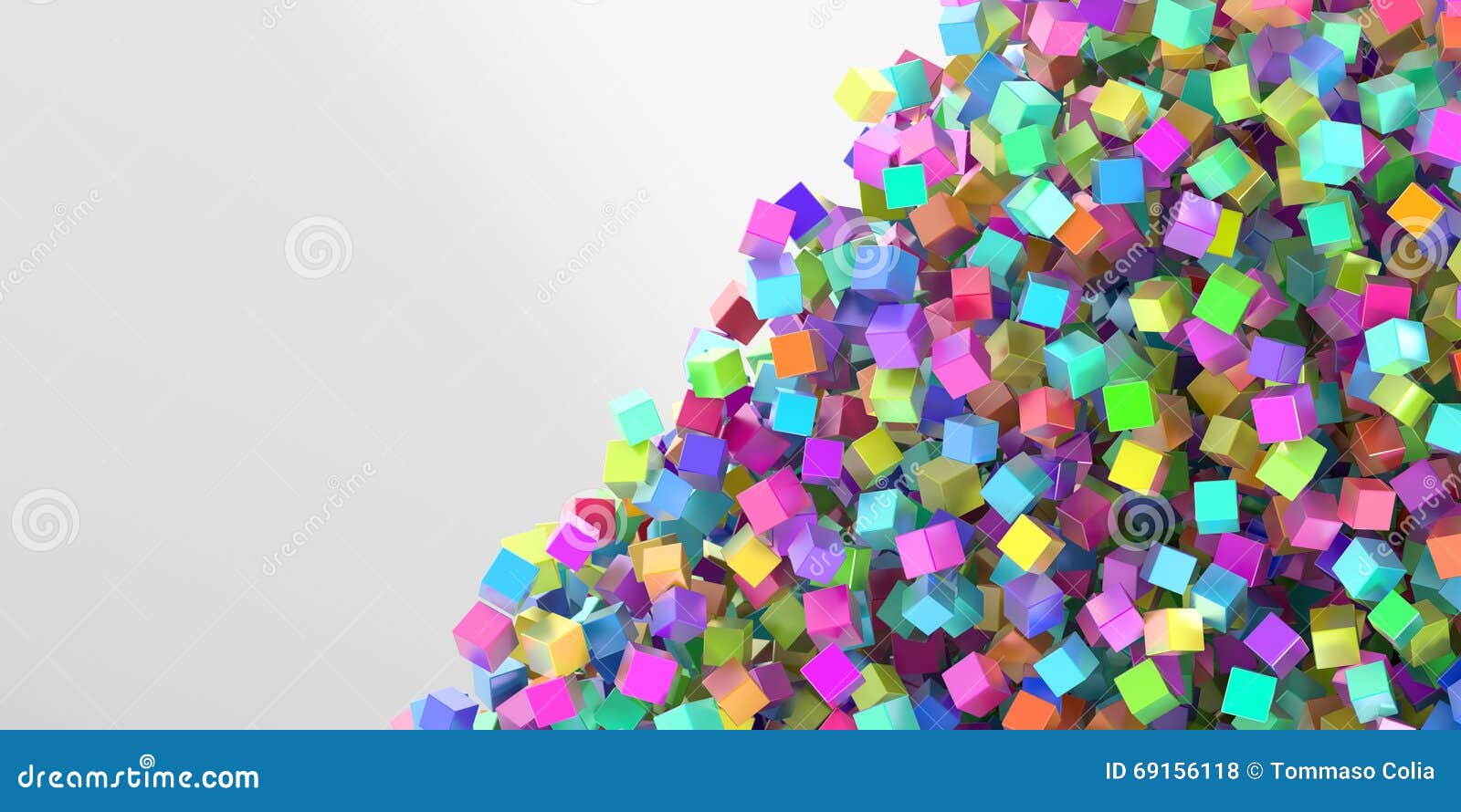 Abstract Cubes Three Dimensional Background Stock Illustration ...