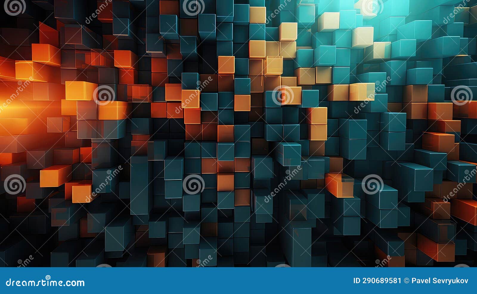 Abstract Cubic Mosaic Mosaic Stock Illustration - Illustration of tile ...
