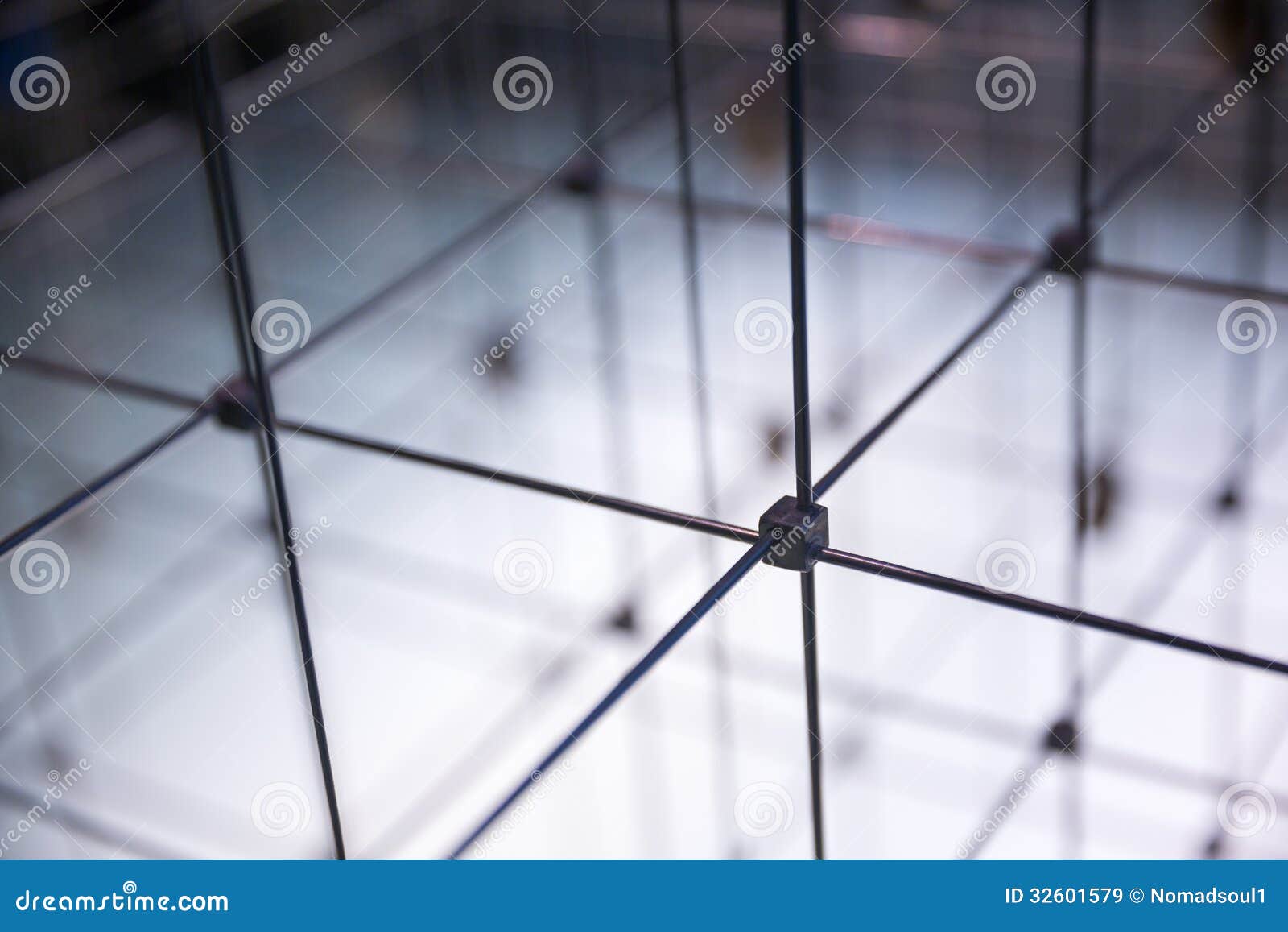 Abstract cubical grid stock image. Image of steel, abstract - 32601579