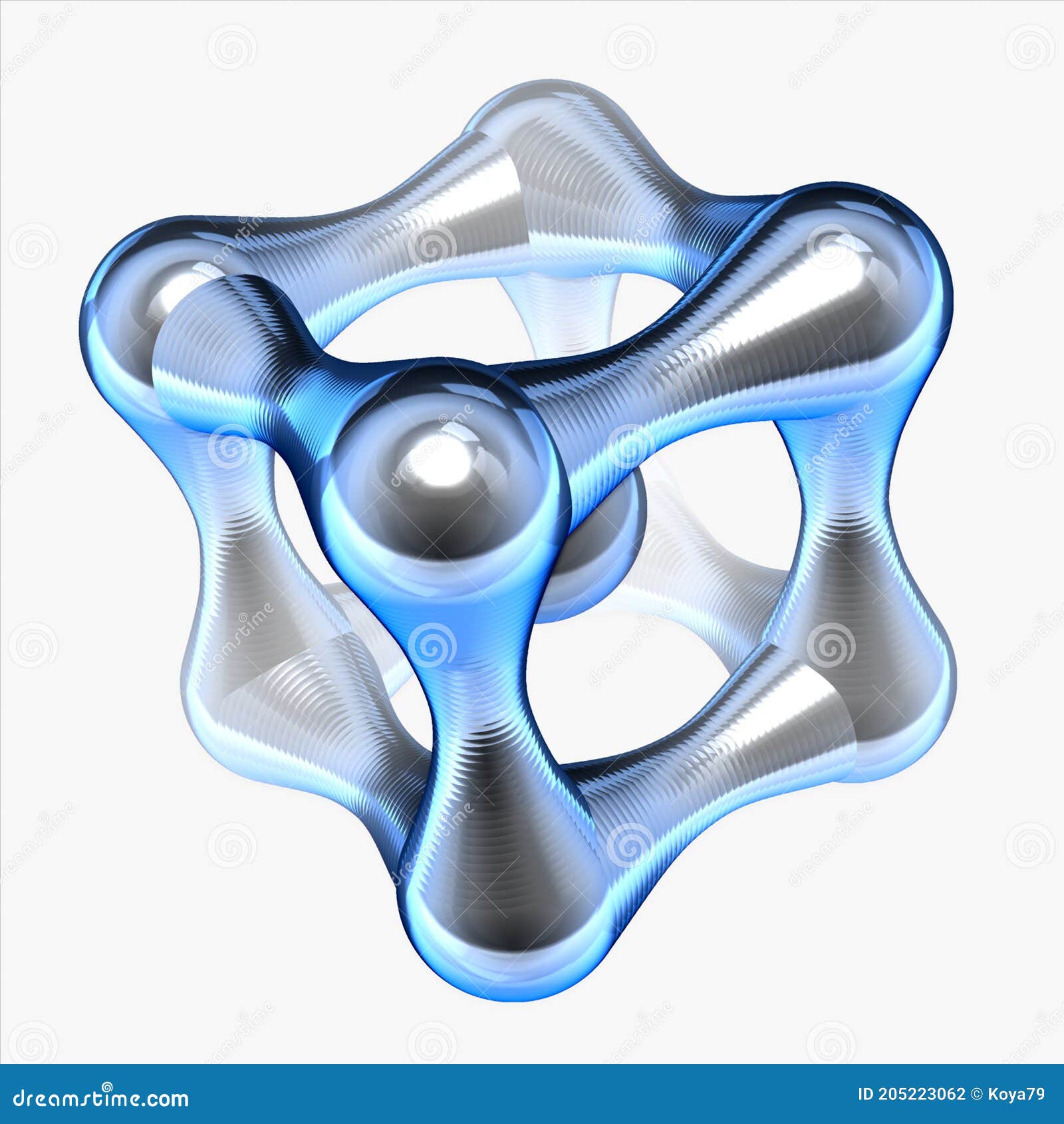 Abstract Cubical Shape 3d Rendering Stock Illustration - Illustration ...