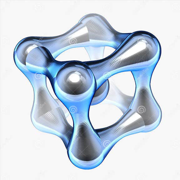 Abstract Cubical Shape 3d Rendering Stock Illustration - Illustration ...