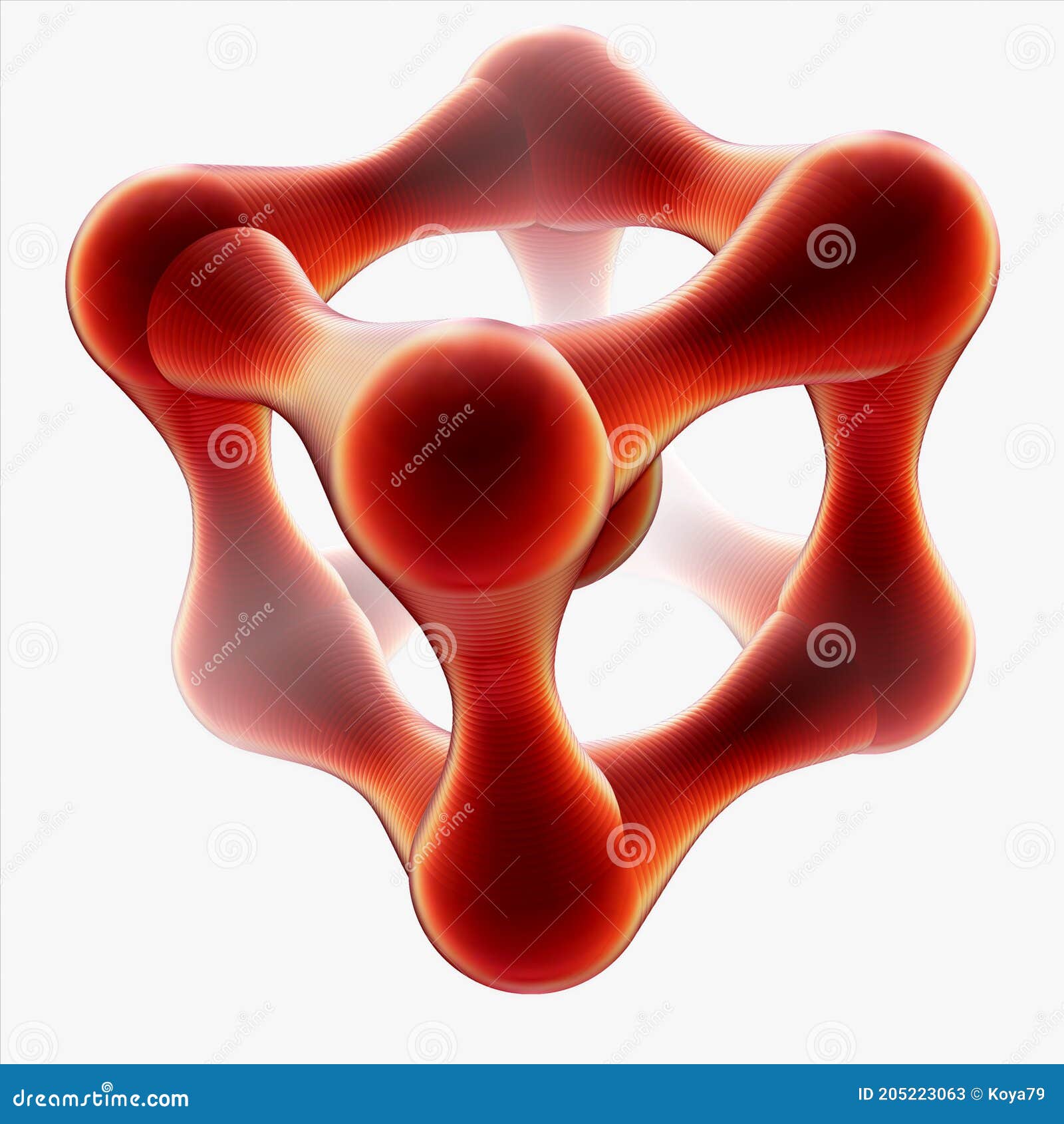 Abstract Cubical Shape 3d Rendering Stock Illustration - Illustration ...