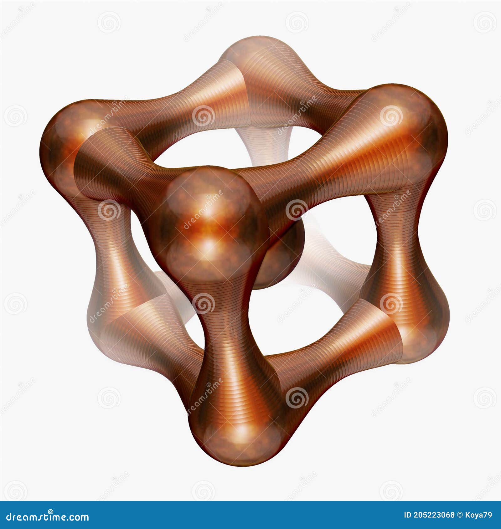 Abstract Cubical Shape 3d Rendering Stock Illustration - Illustration ...