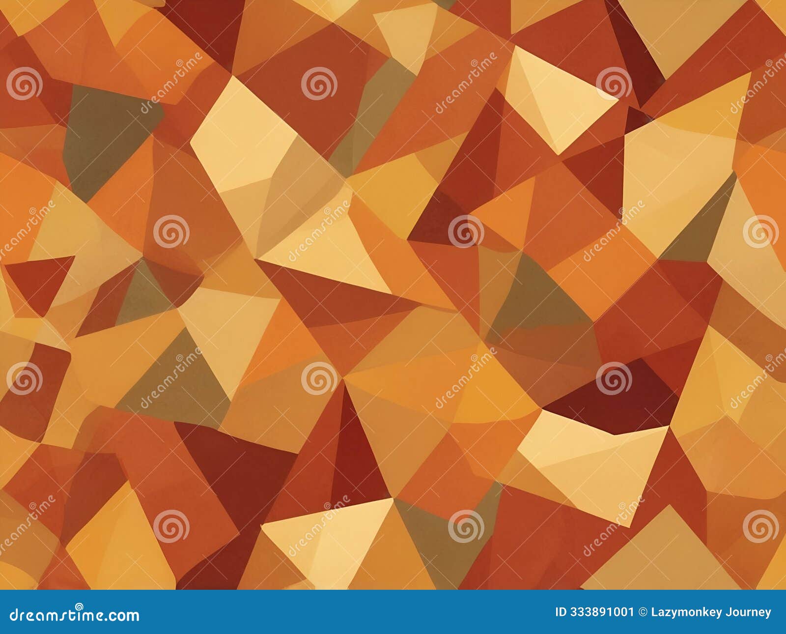 Abstract Cubism Color of Autumn Tone Background Pattern Illustration ...