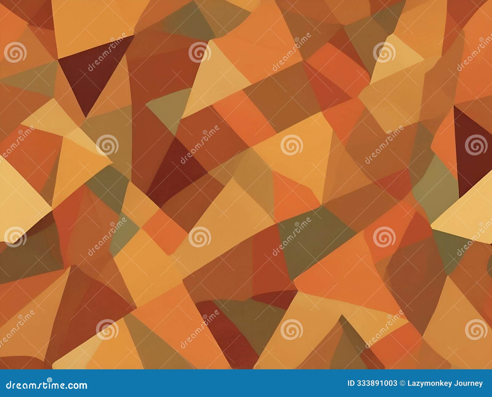Abstract Cubism Color of Autumn Tone Background, Pattern Illustration ...