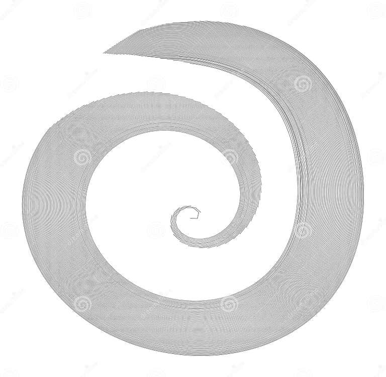 Abstract Curling Element for Design Project - Vector Illustration Stock ...