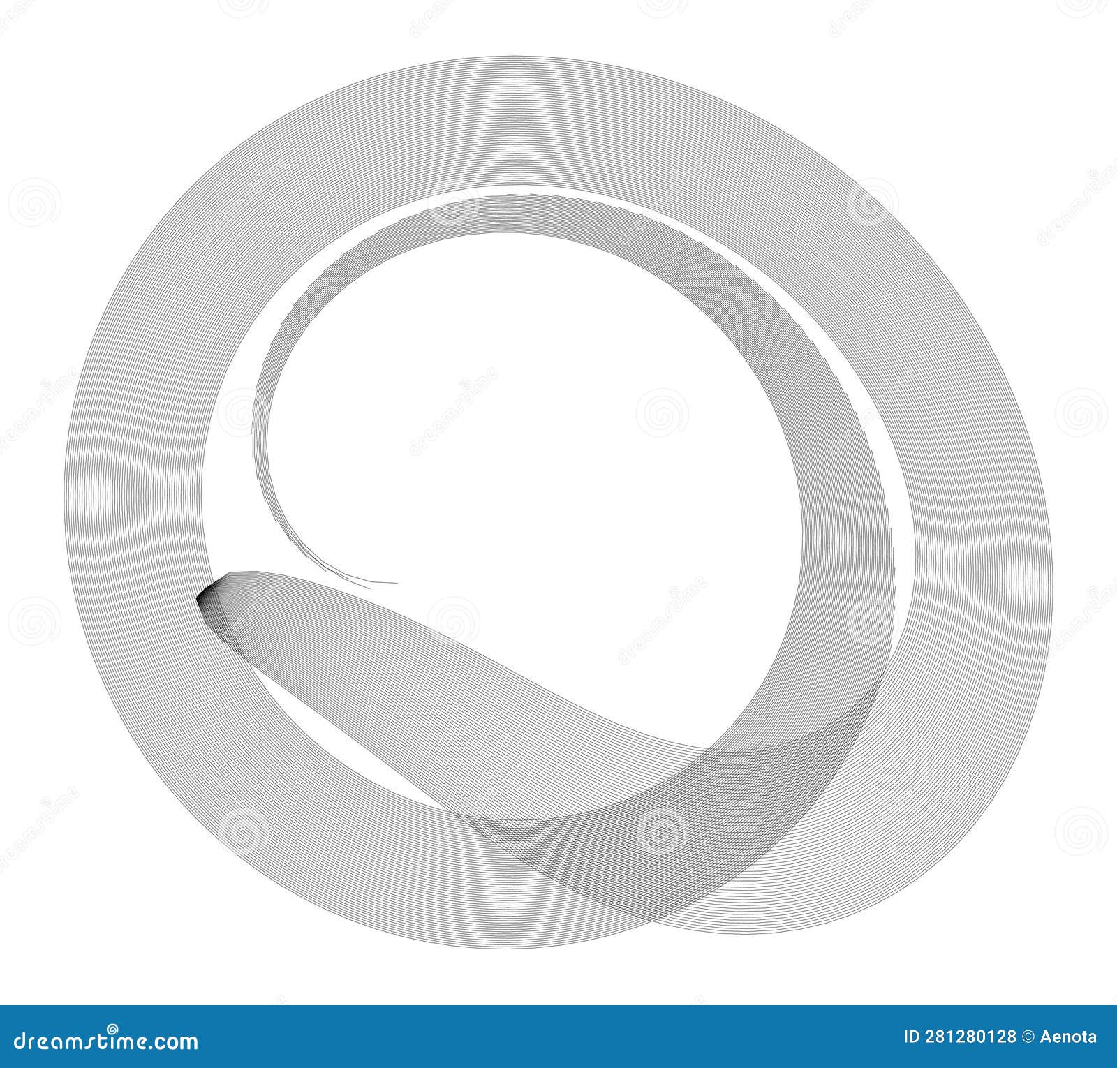 Abstract Curling Element for Design Project - Vector Illustration Stock ...