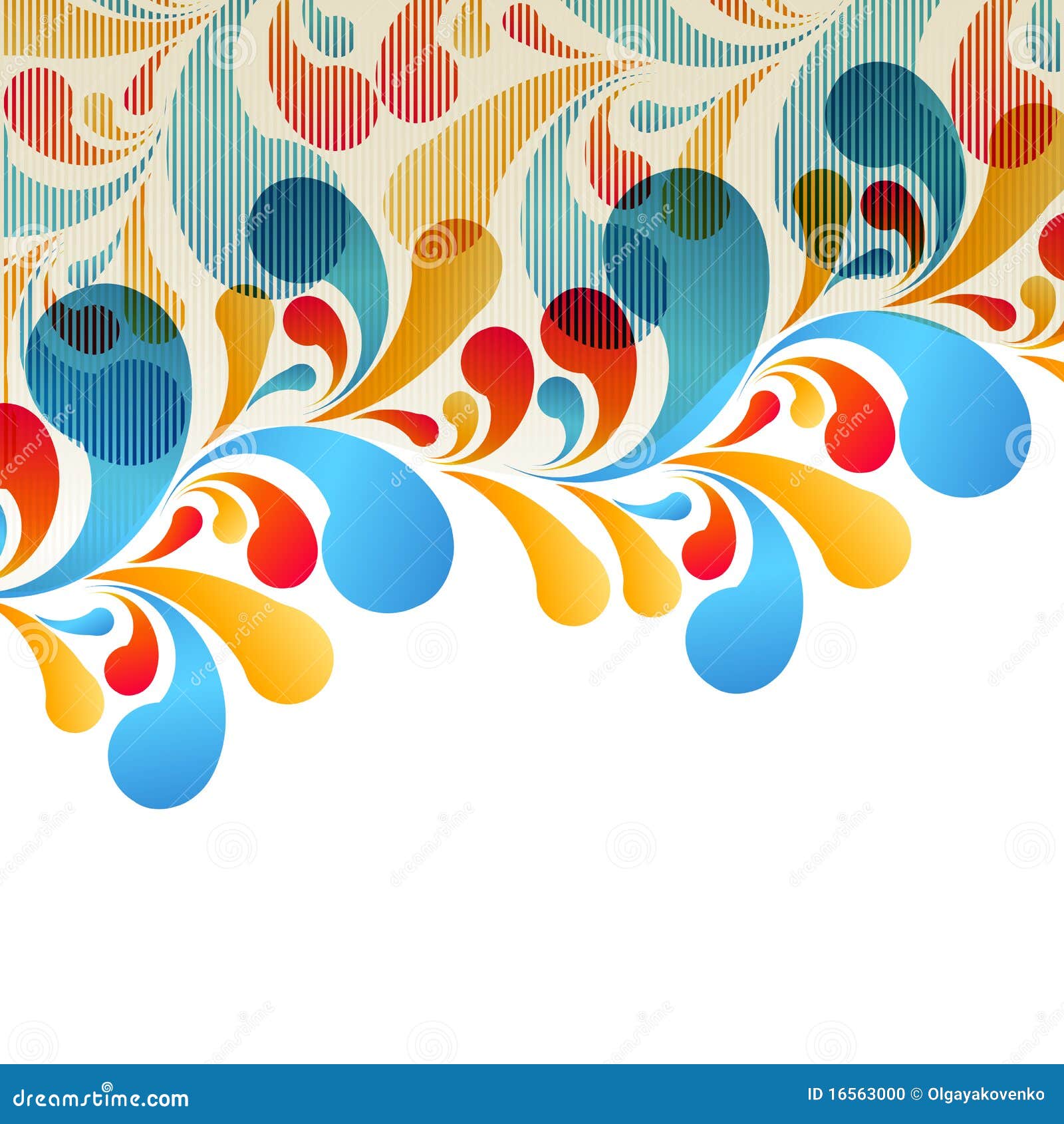 Abstract Curls Background for Design Stock Vector - Illustration of ...