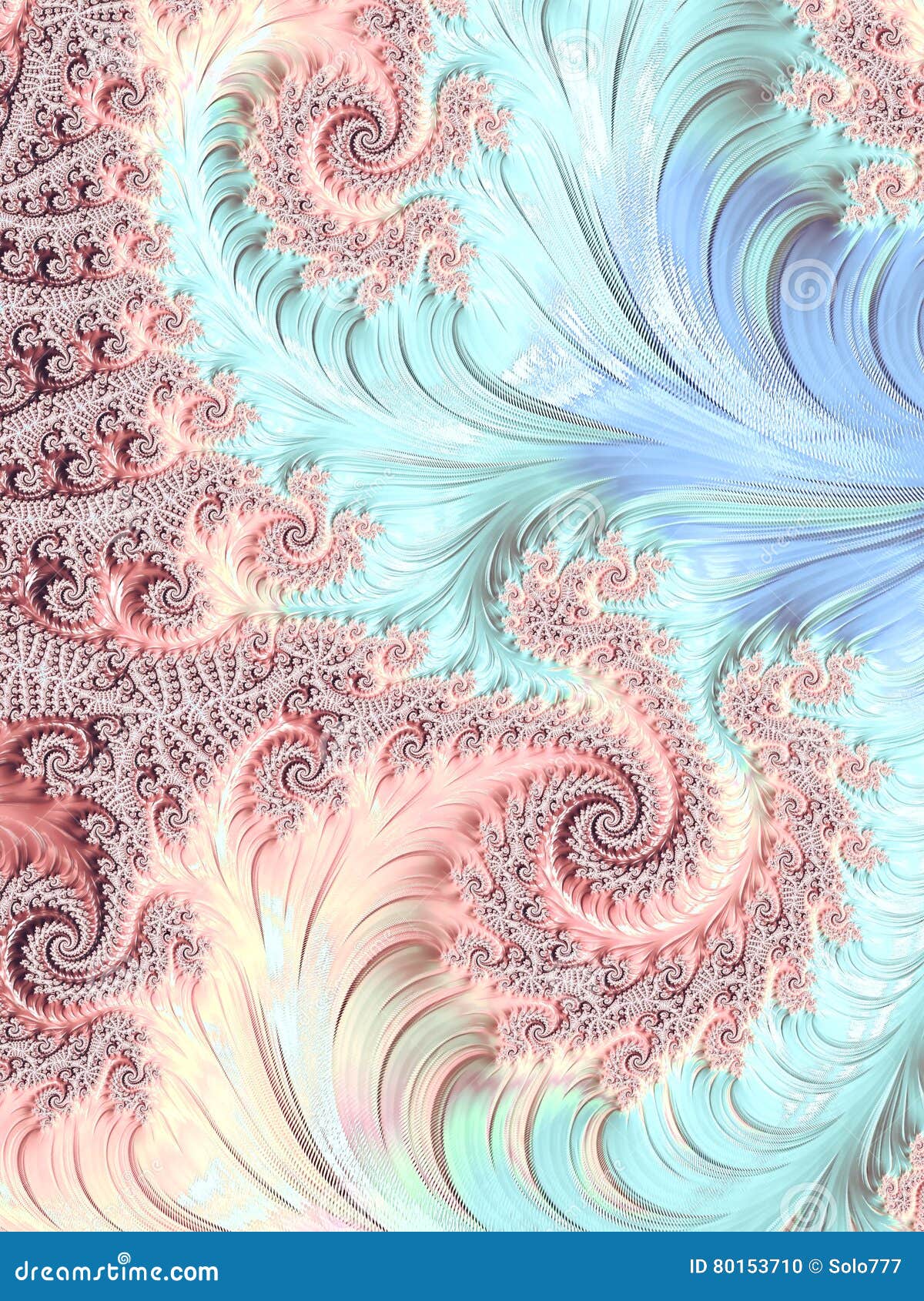 Abstract Curls and Spirals Background - Digitally Generated Imag Stock ...
