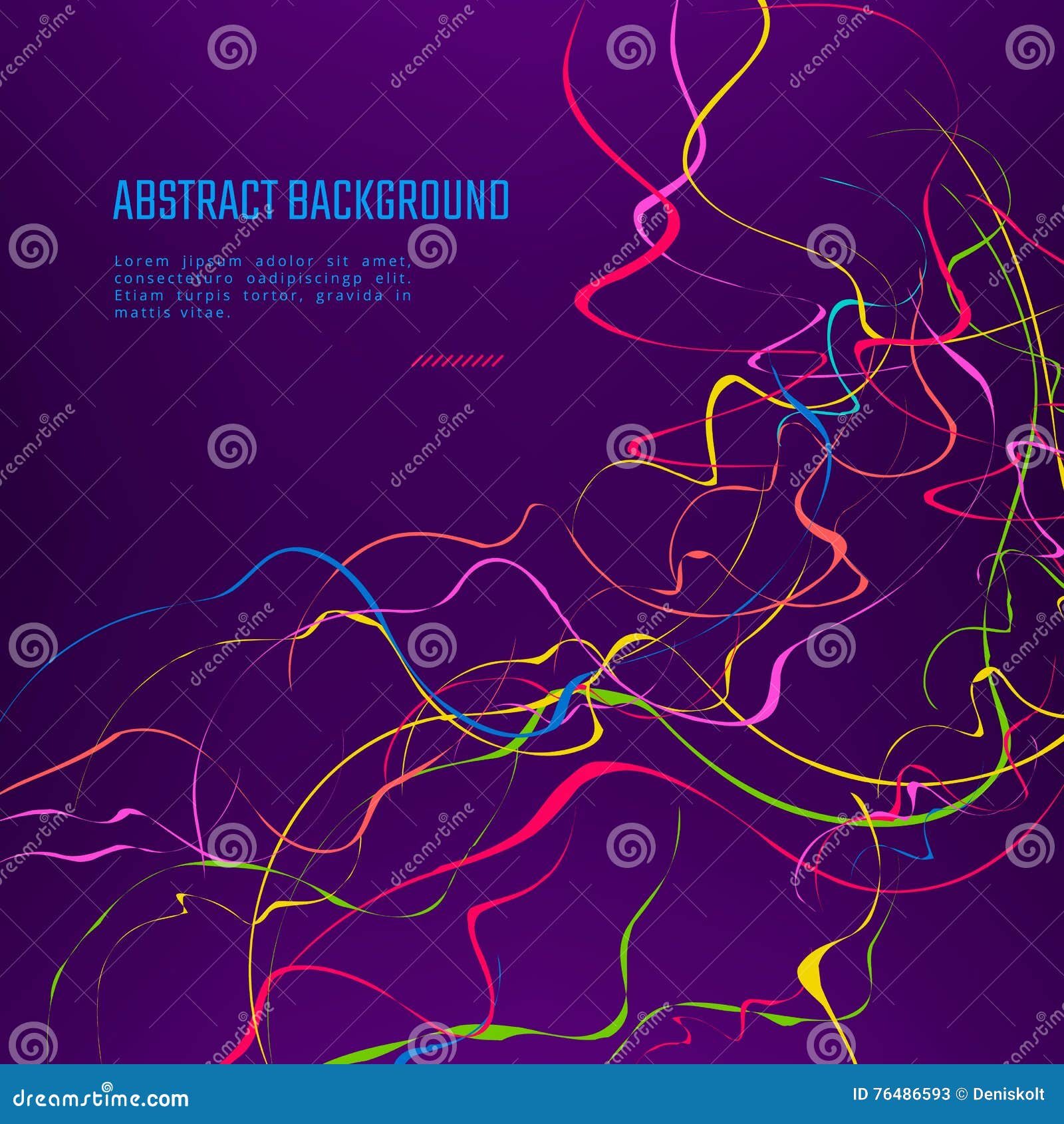 Abstract Curly Line Background Stock Vector - Illustration of shiny ...