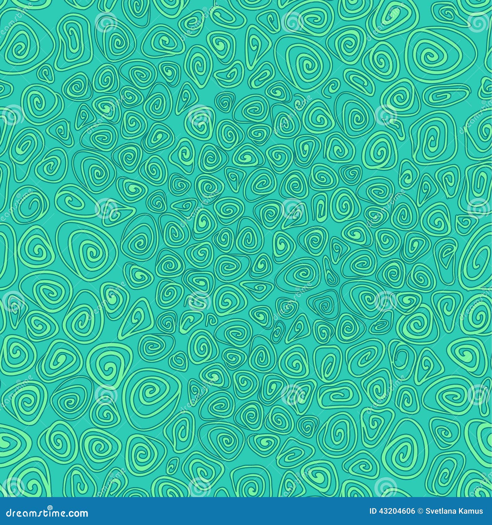 Abstract Curly Pattern Tendril Stock Vector - Illustration of lines ...