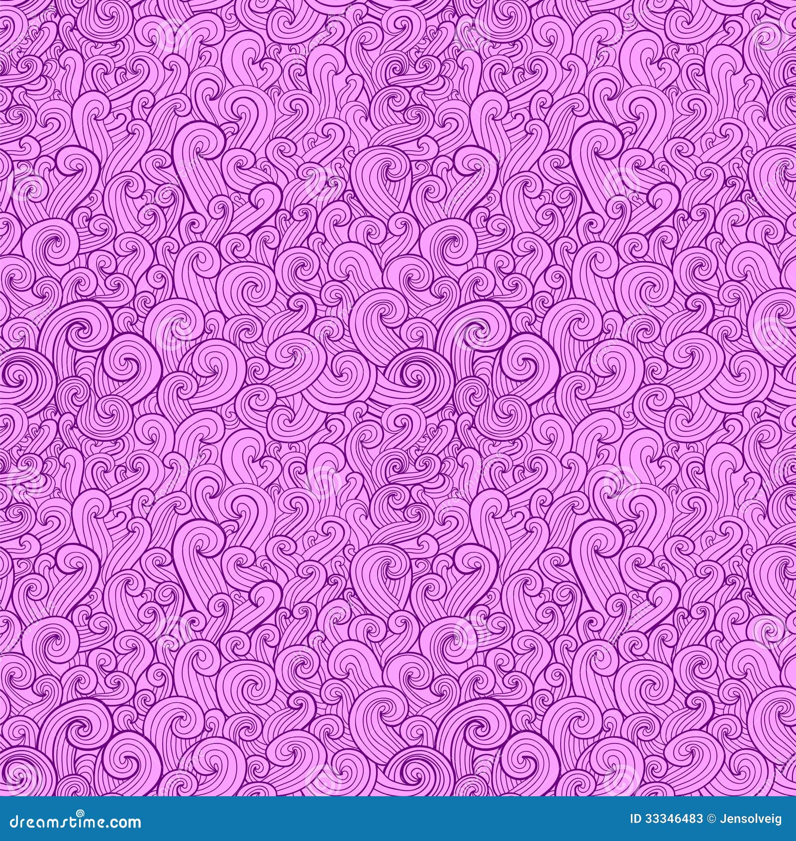 Abstract Curly Shapes Vector Seamless Pattern Stock Vector ...