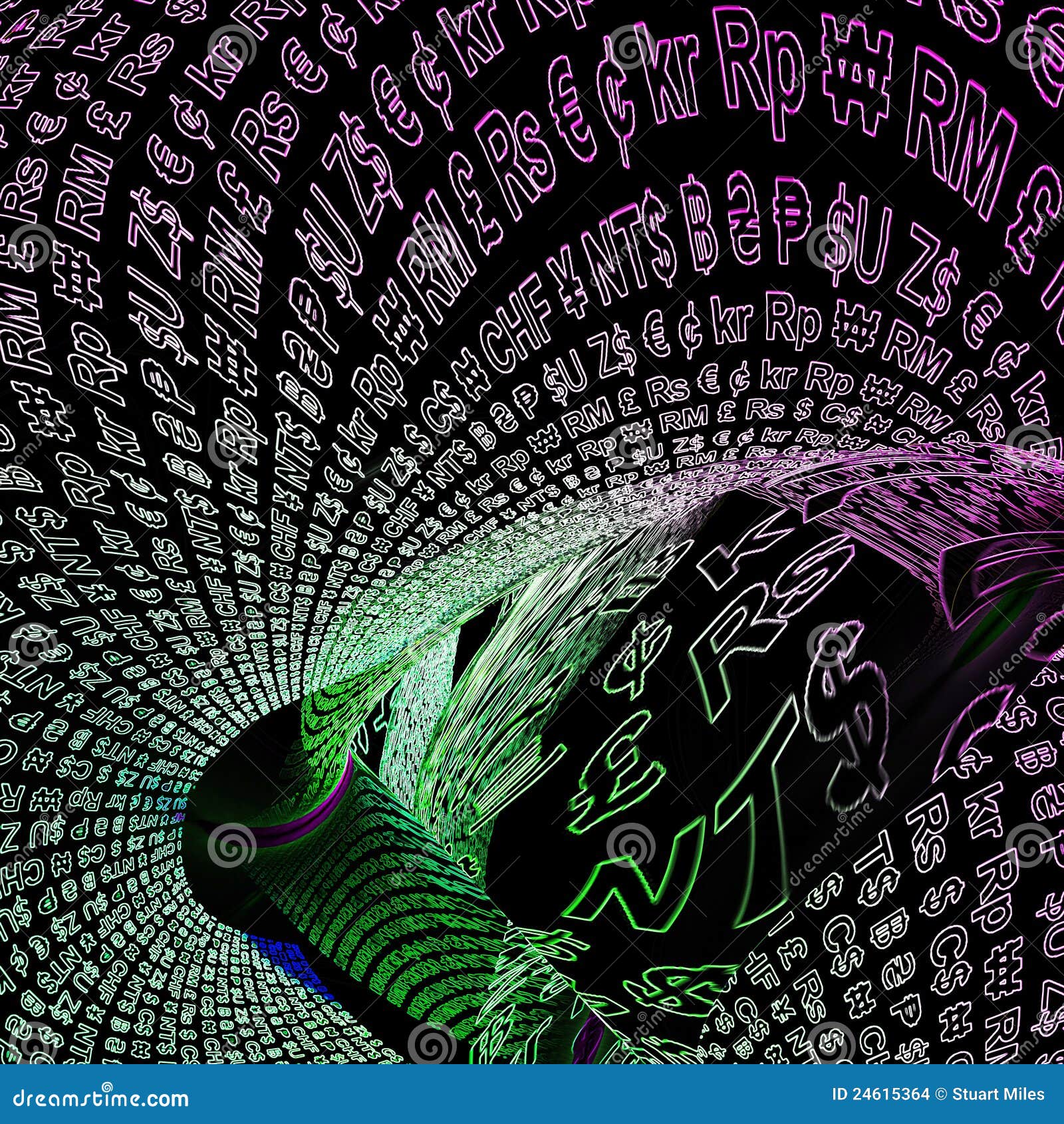 Abstract Currency Symbol On White Cartoon Vector | CartoonDealer.com ...