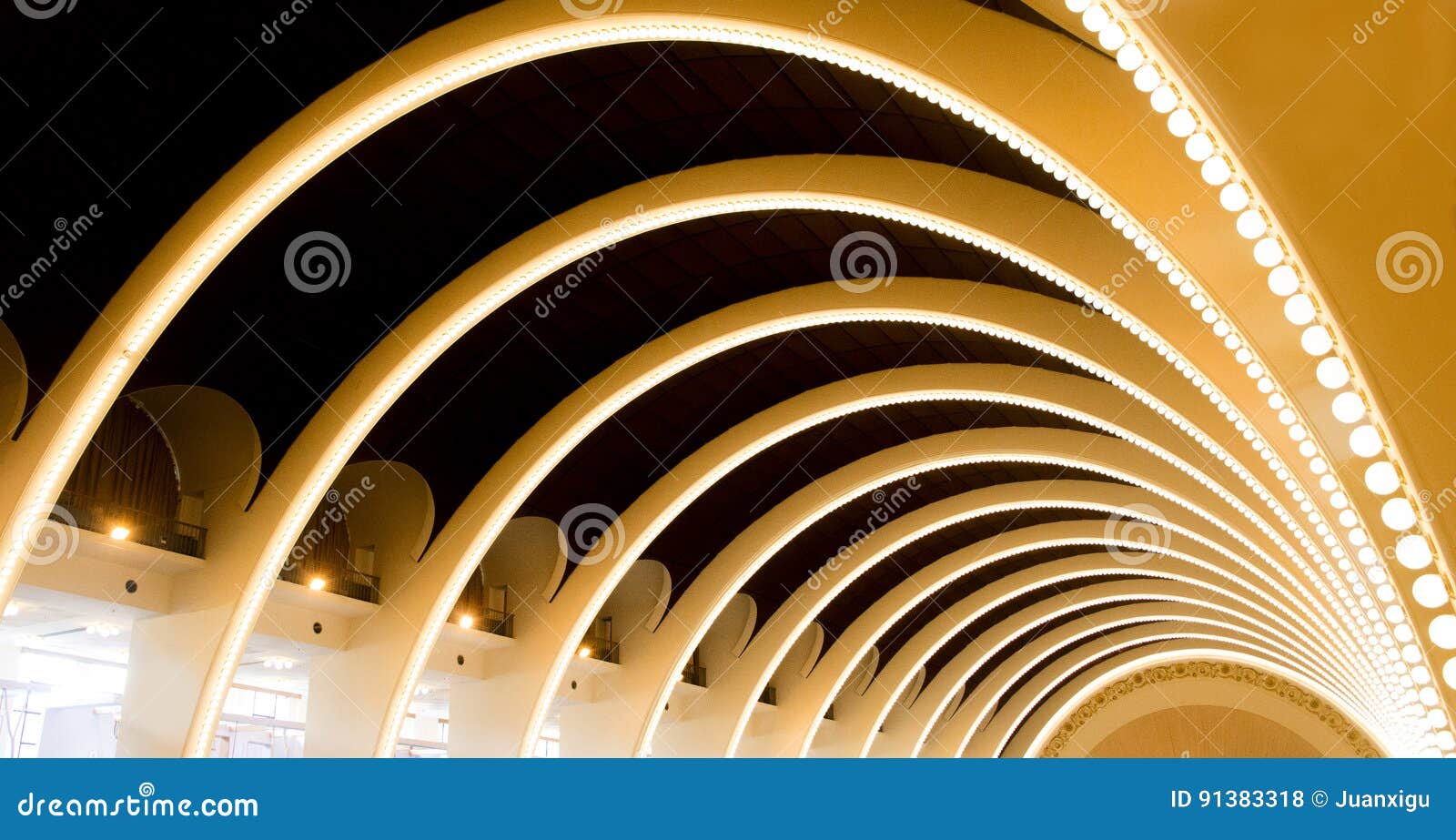 Abstract Curve Architecture Stock Photo - Image of melodious, light ...