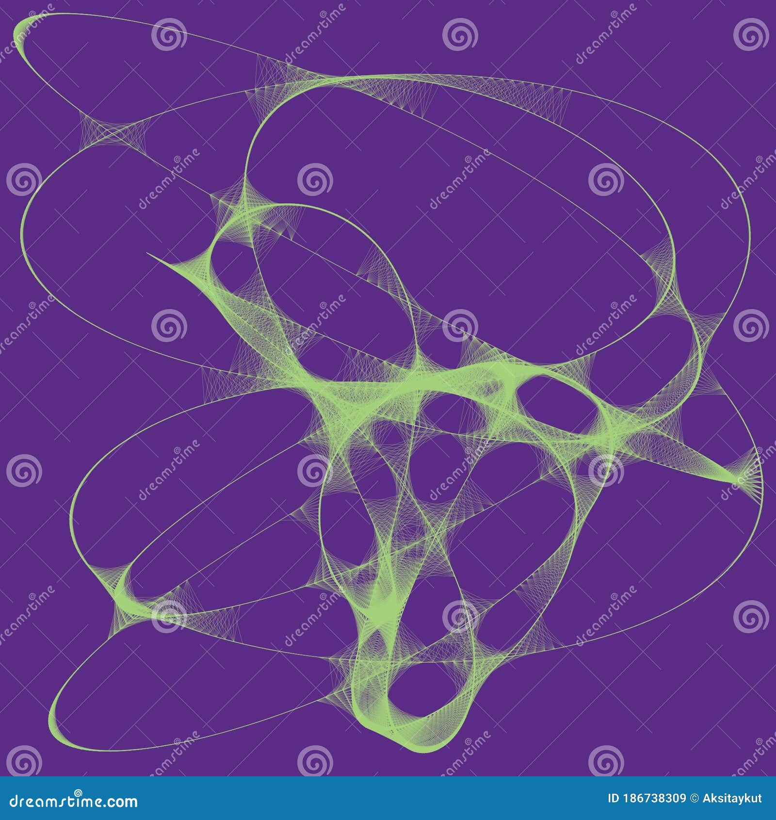 Abstract Curve Colorful Geometric Line Art Sketch Illustration Stock ...