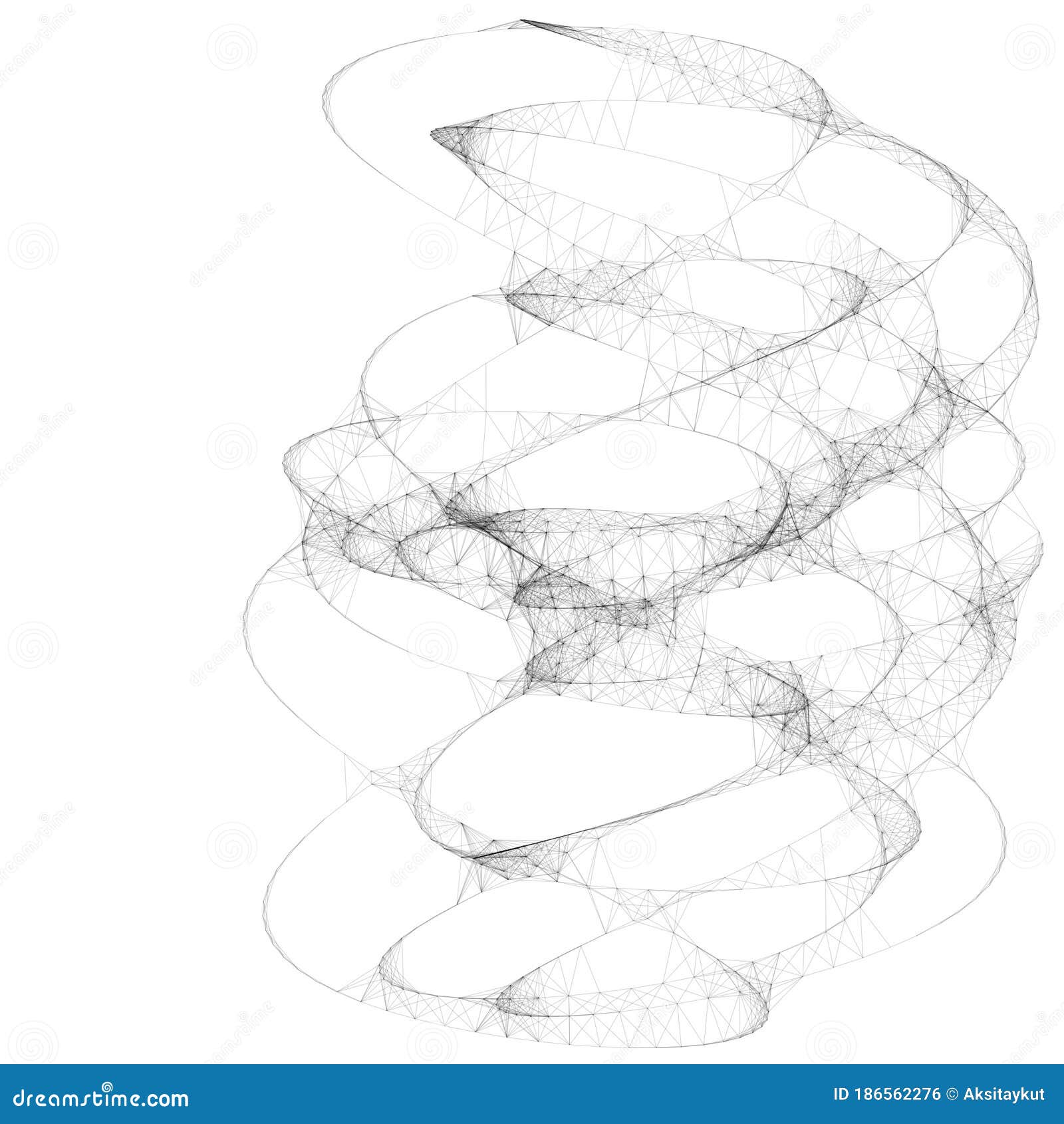 Abstract Curve Geometric Line Art Sketch Illustration Stock ...