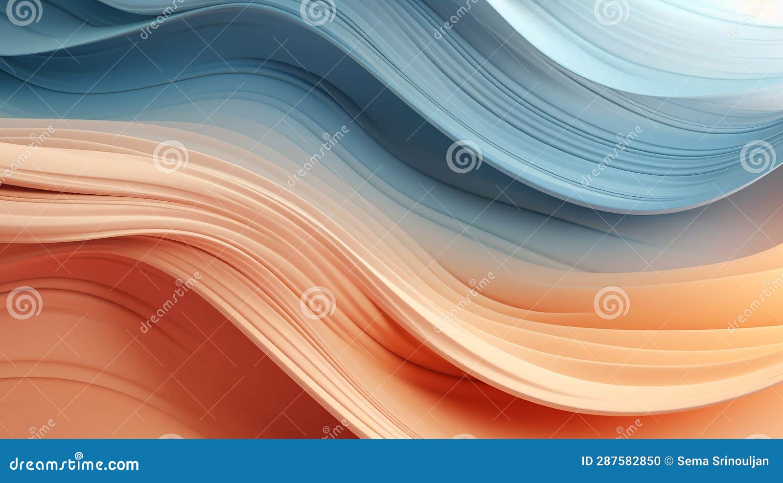 Abstract of a Curve Layer with Gradient. - Generative Ai Stock ...