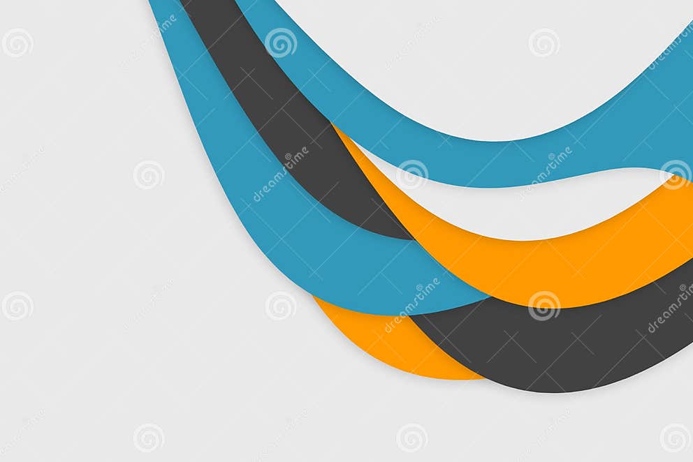 Abstract Curve Layer Modern Template. Stock Illustration - Illustration ...