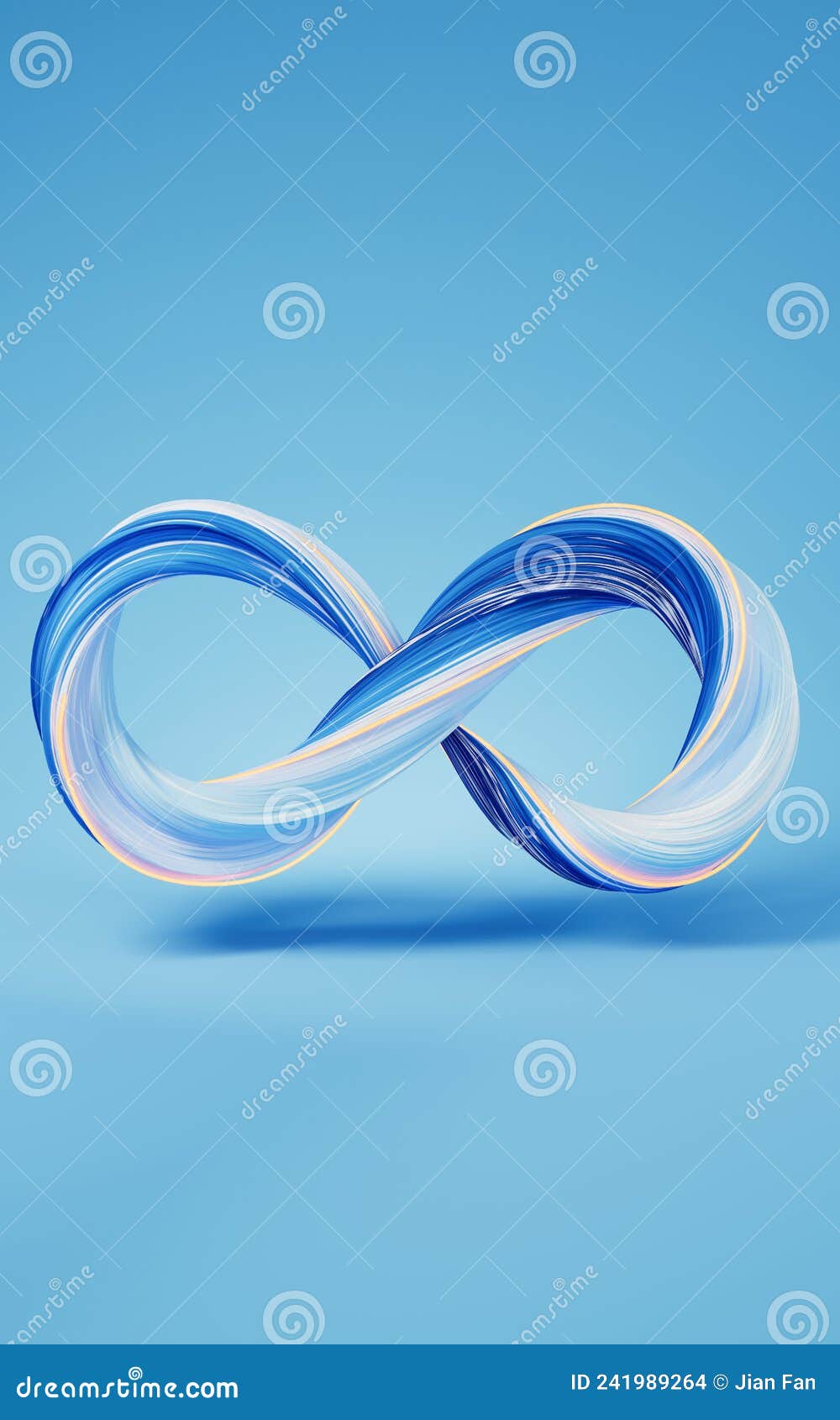 Abstract Curve Line, Mobius Belt, 3d Rendering Stock Illustration ...