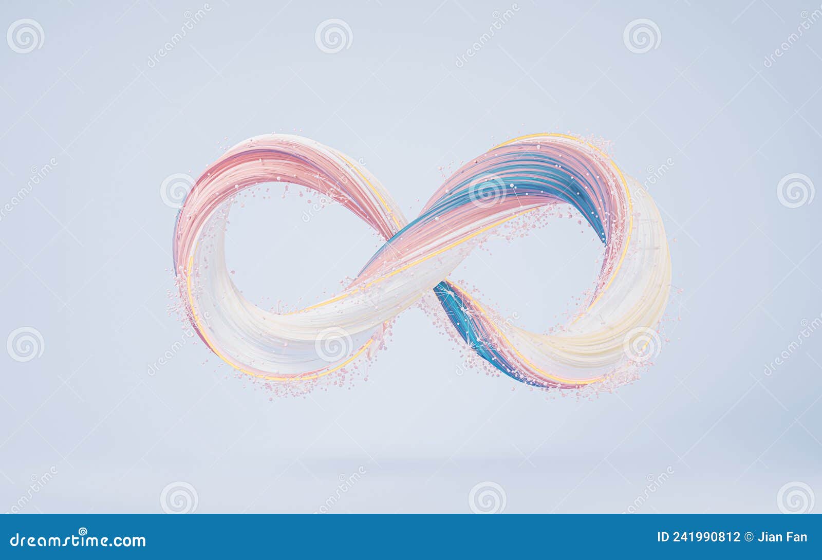 Abstract Curve Line, Mobius Belt, 3d Rendering Stock Illustration ...