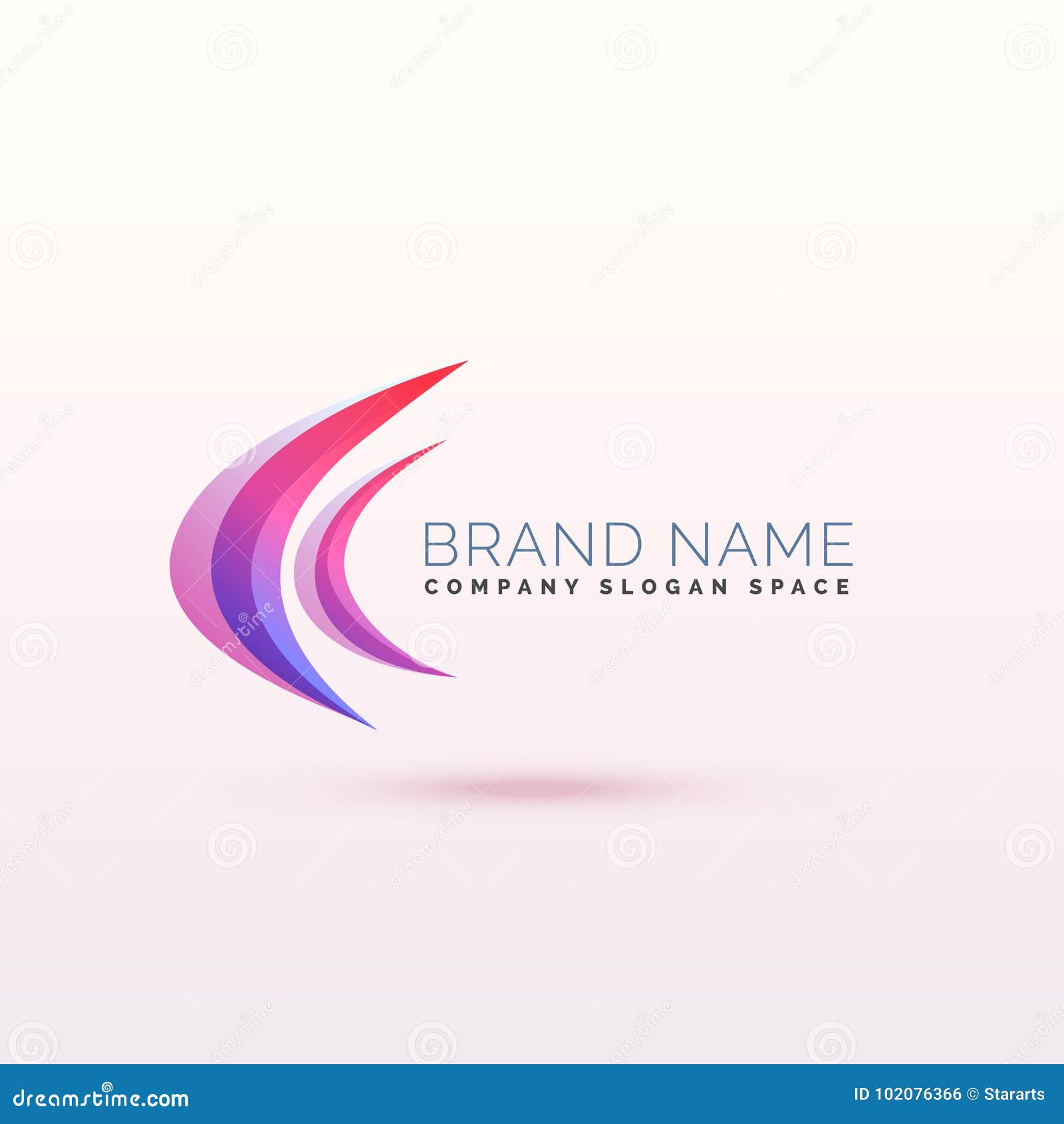 Abstract Curve Logo Concept Design Stock Vector - Illustration of ...