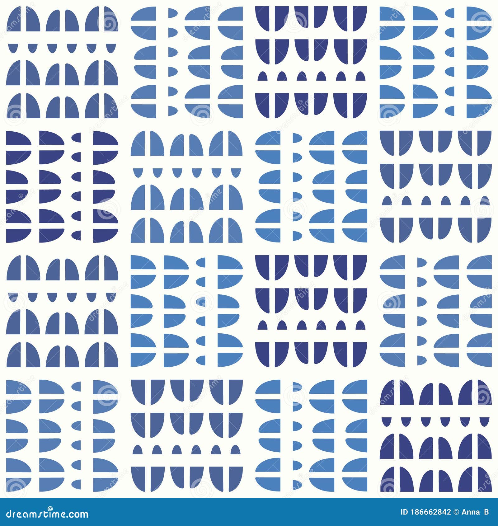 Abstract Curve Pattern Vector Design Background in Blue. Stock Vector ...