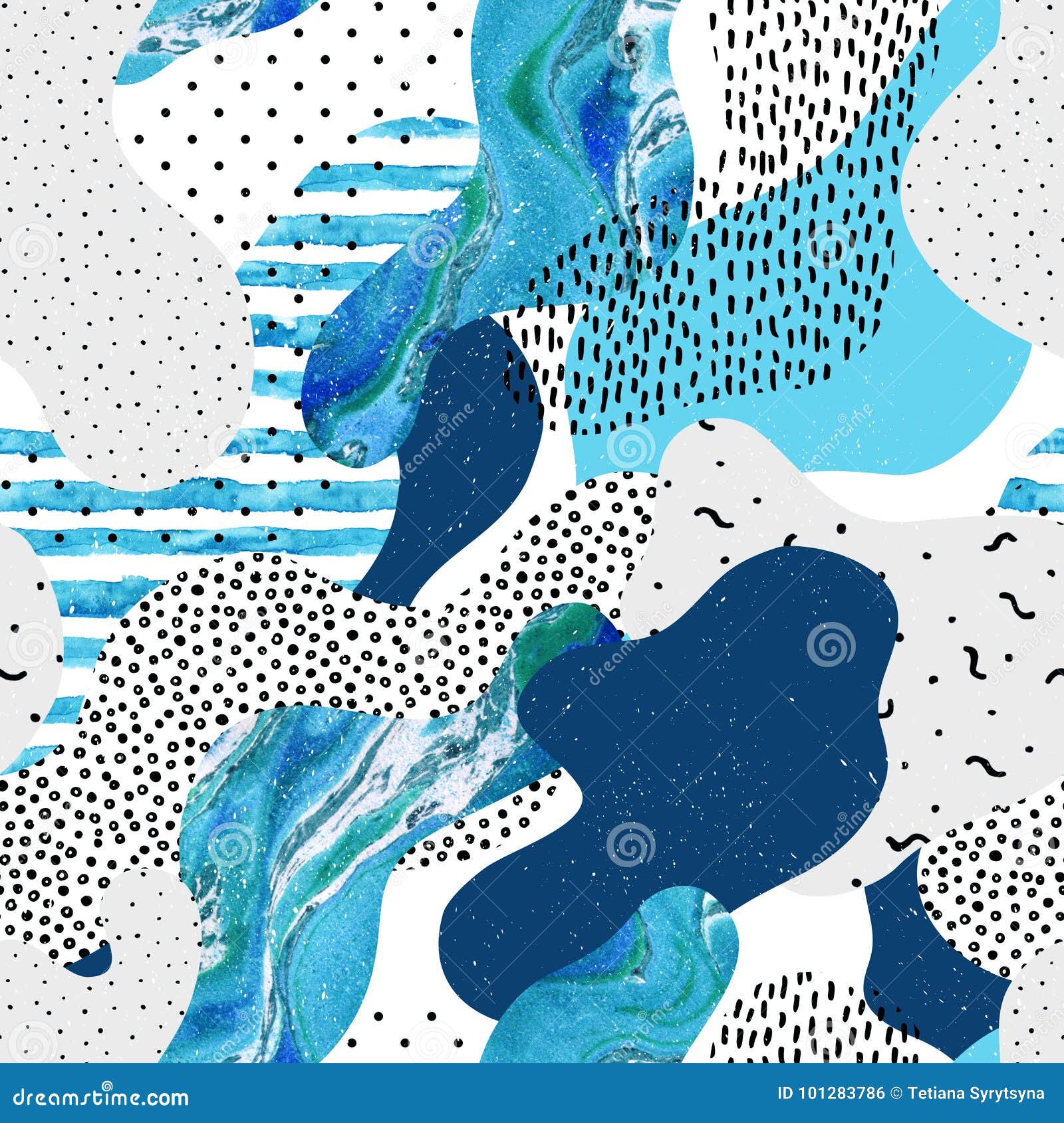 Abstract Curve Shape Background with Doodle, Minimalistic Elements ...