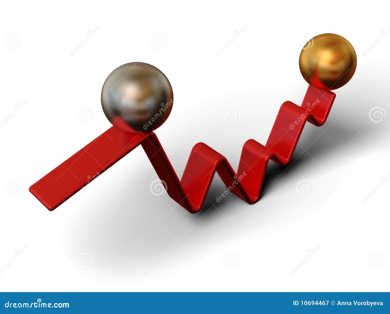 Abstract curve of success stock illustration. Illustration of activity ...