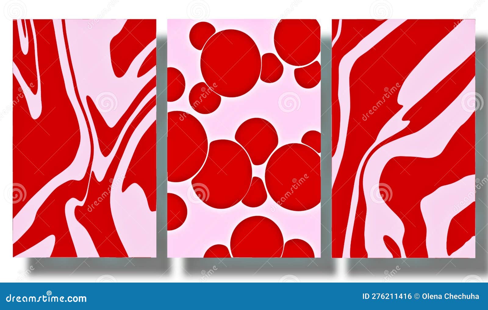 Abstract Curved Background, Template Collection, Deformed Pattern ...