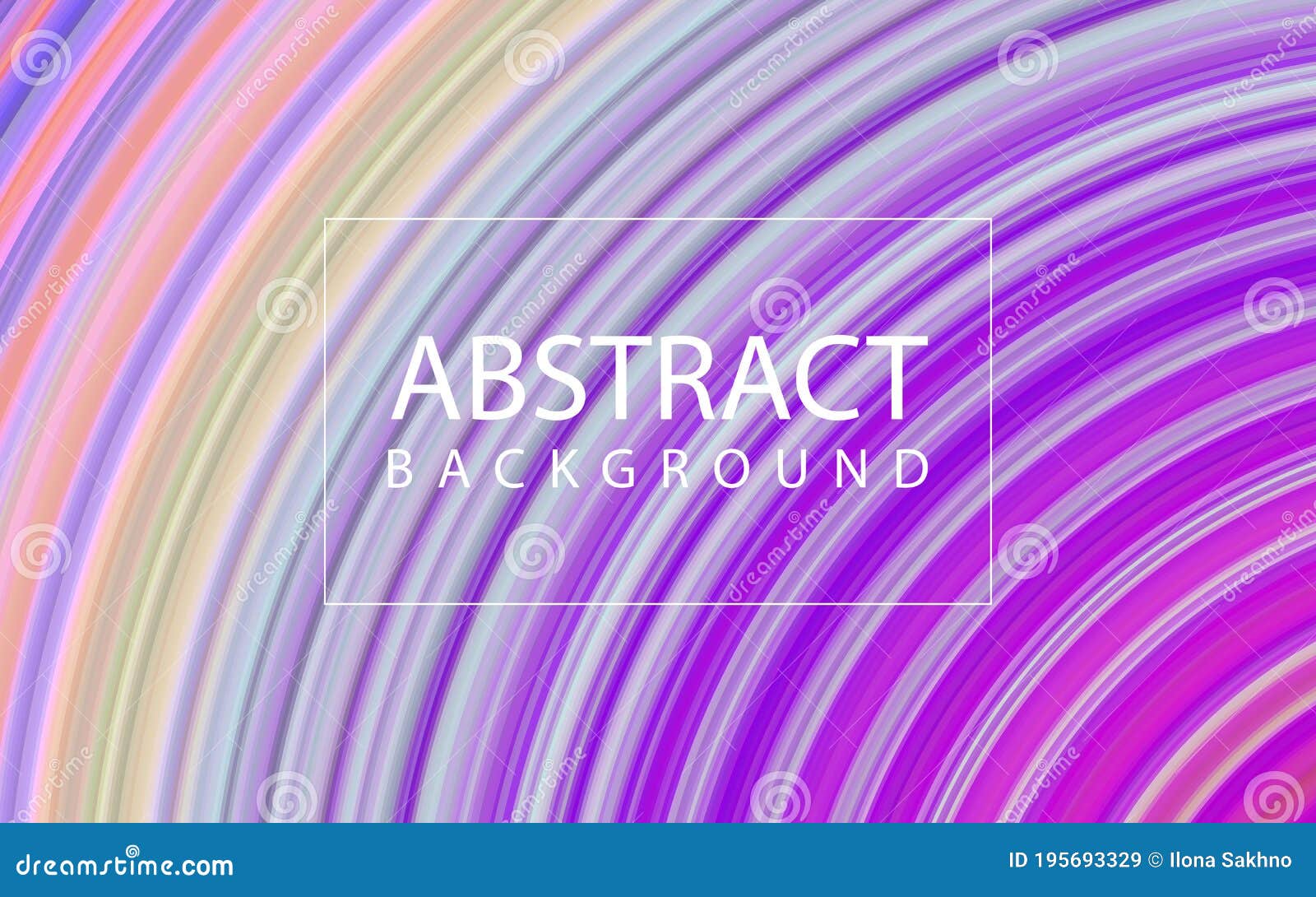 Abstract Curved Color Lines Background, Rainbow Spectrum, Vector ...