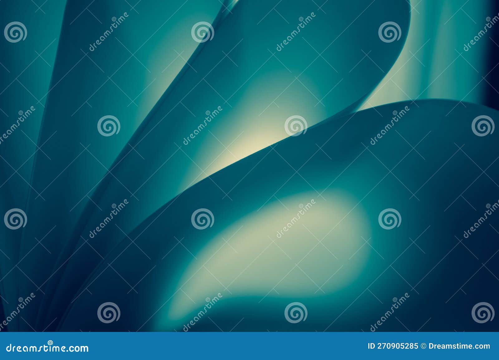 Abstract Curved Forms. Futuristic Geometric Figures Created with Paper ...