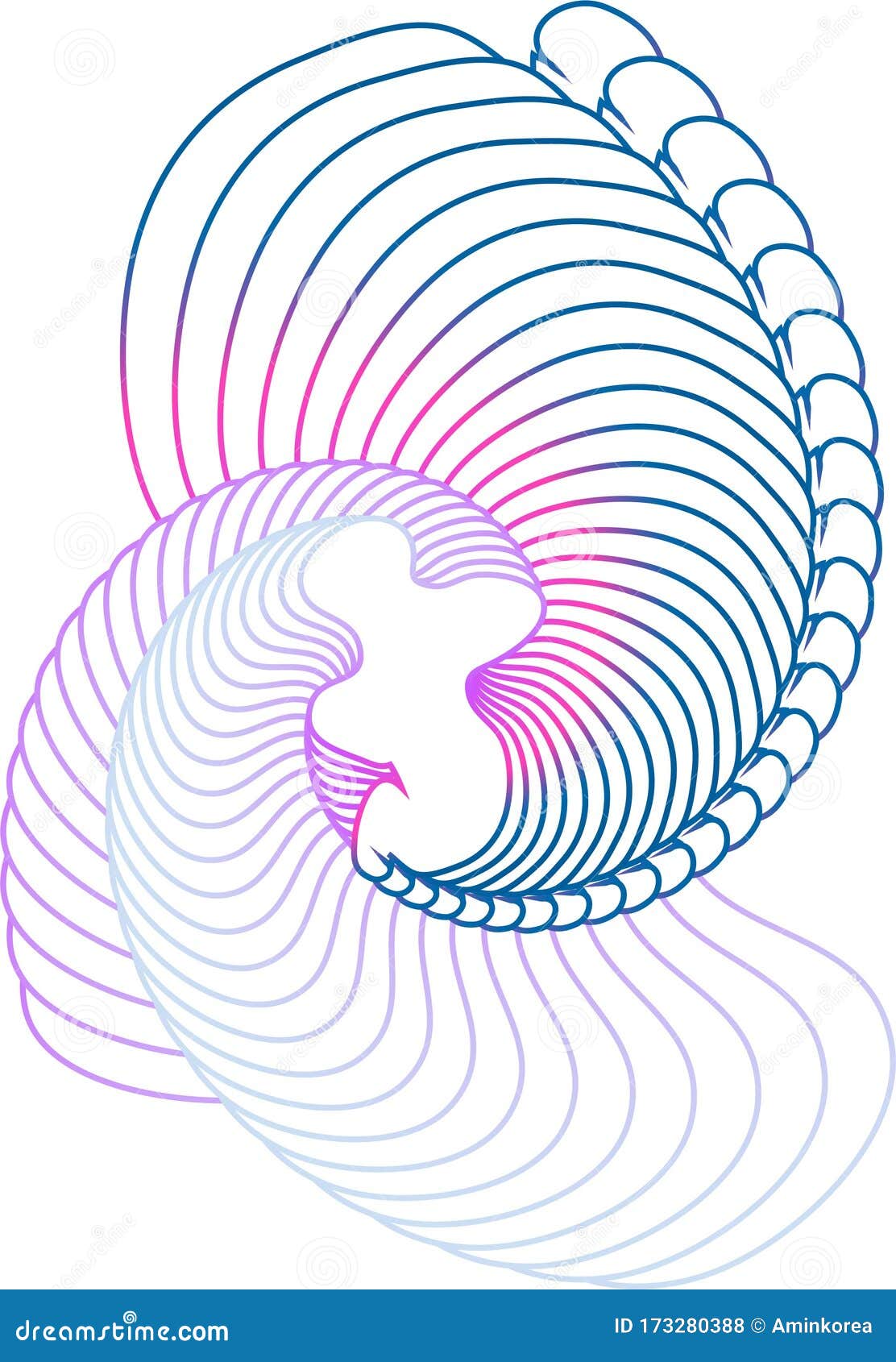 Abstract Curved Line Pattern Stock Illustration - Illustration of ...