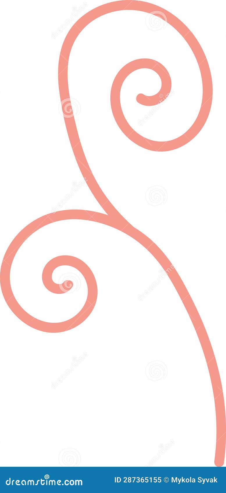 Abstract Curved Line stock illustration. Illustration of curve - 287365155