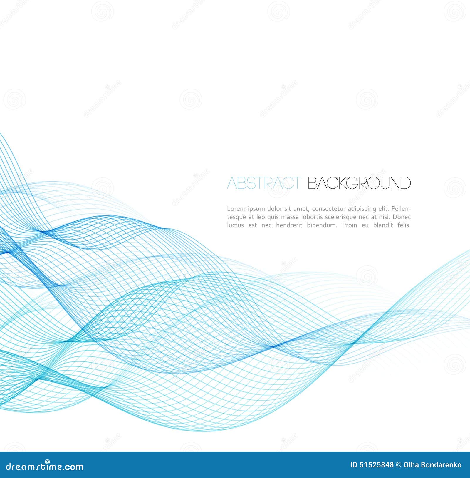 Abstract Curved Lines Background. Template Design Stock Vector ...