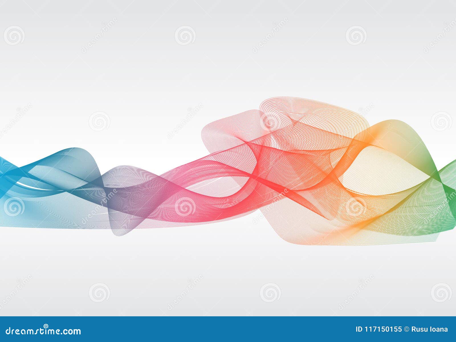 Abstract Curved Lines Background. Template. Poster, Illustration. Stock ...