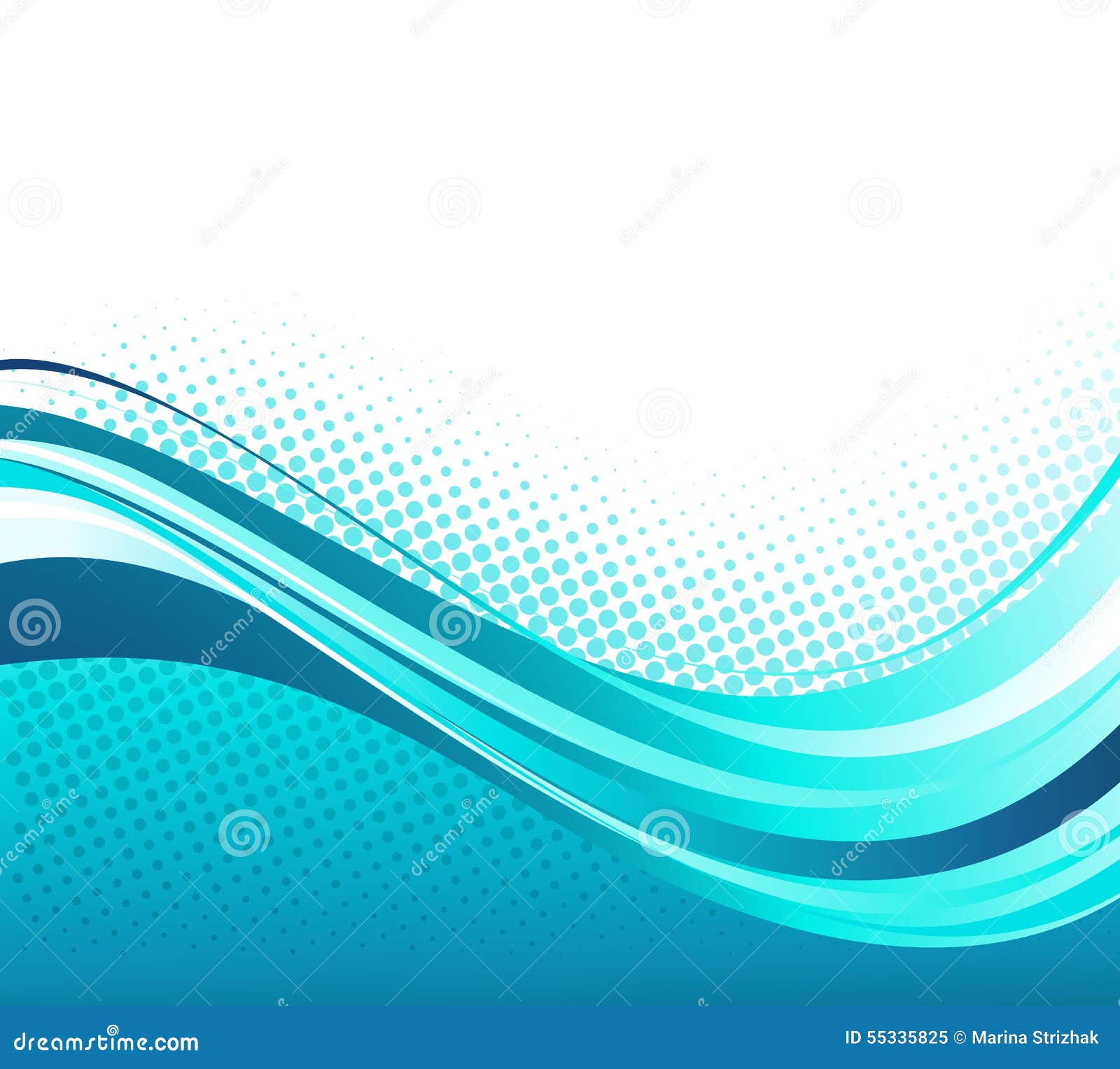 Abstract Curved Lines Background. Template Stock Vector - Illustration ...