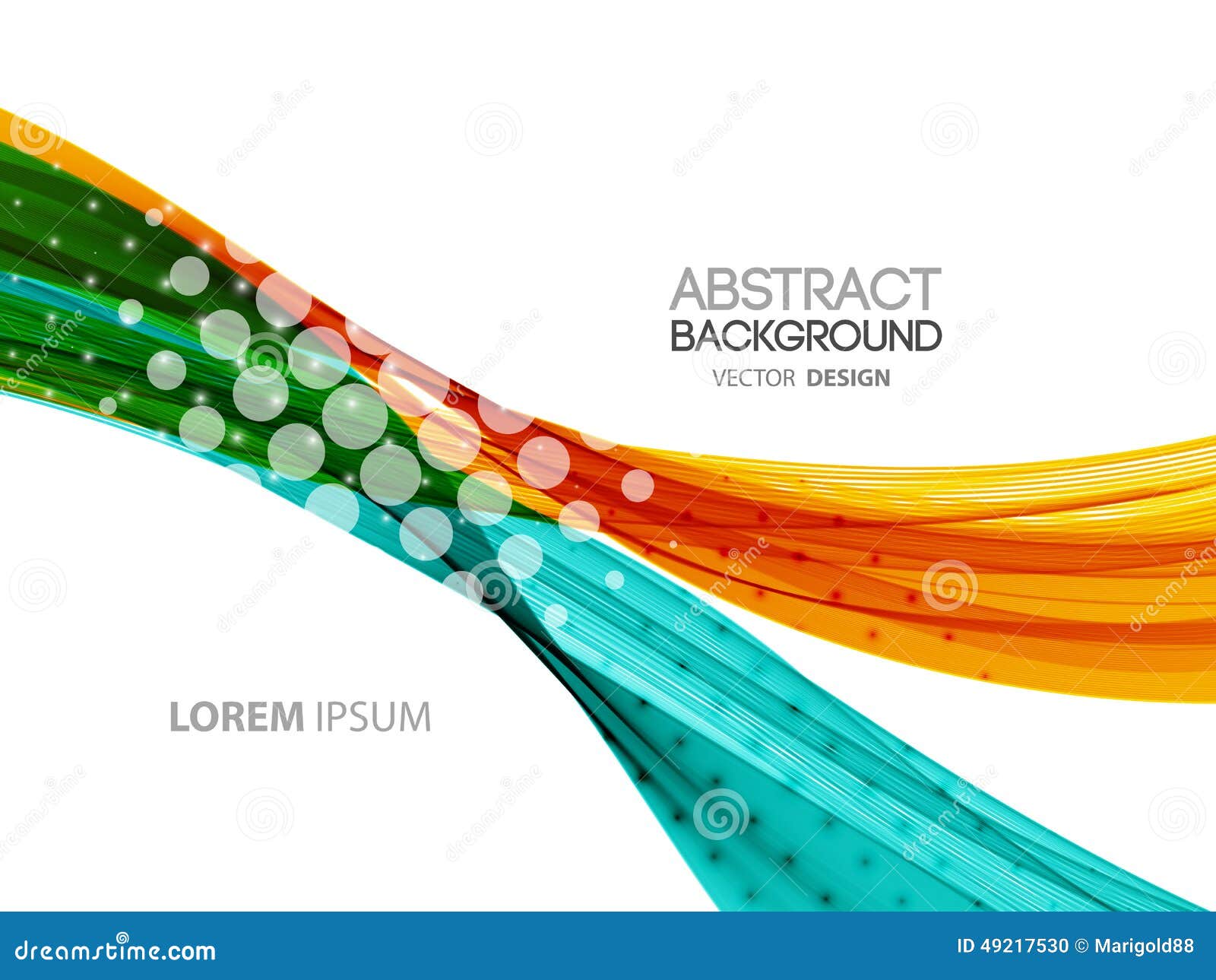 Abstract Curved Lines Background. Template Stock Vector - Illustration ...