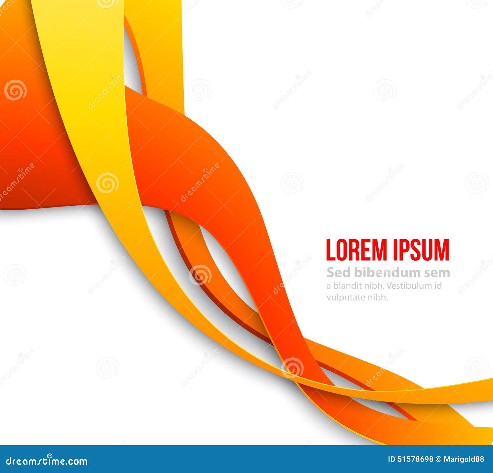 Abstract Curved Lines Background. Template Stock Vector - Illustration ...