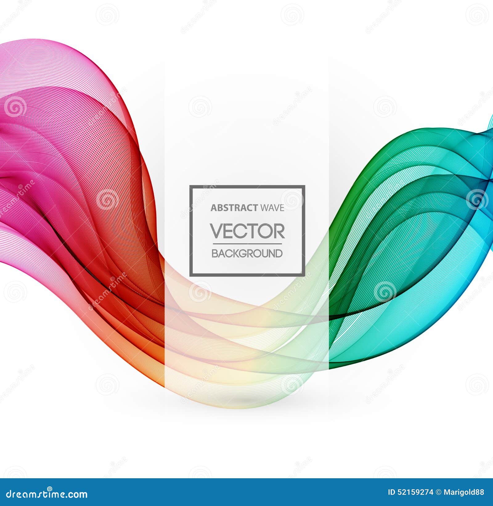 Abstract Curved Lines Background. Template Stock Vector - Illustration ...